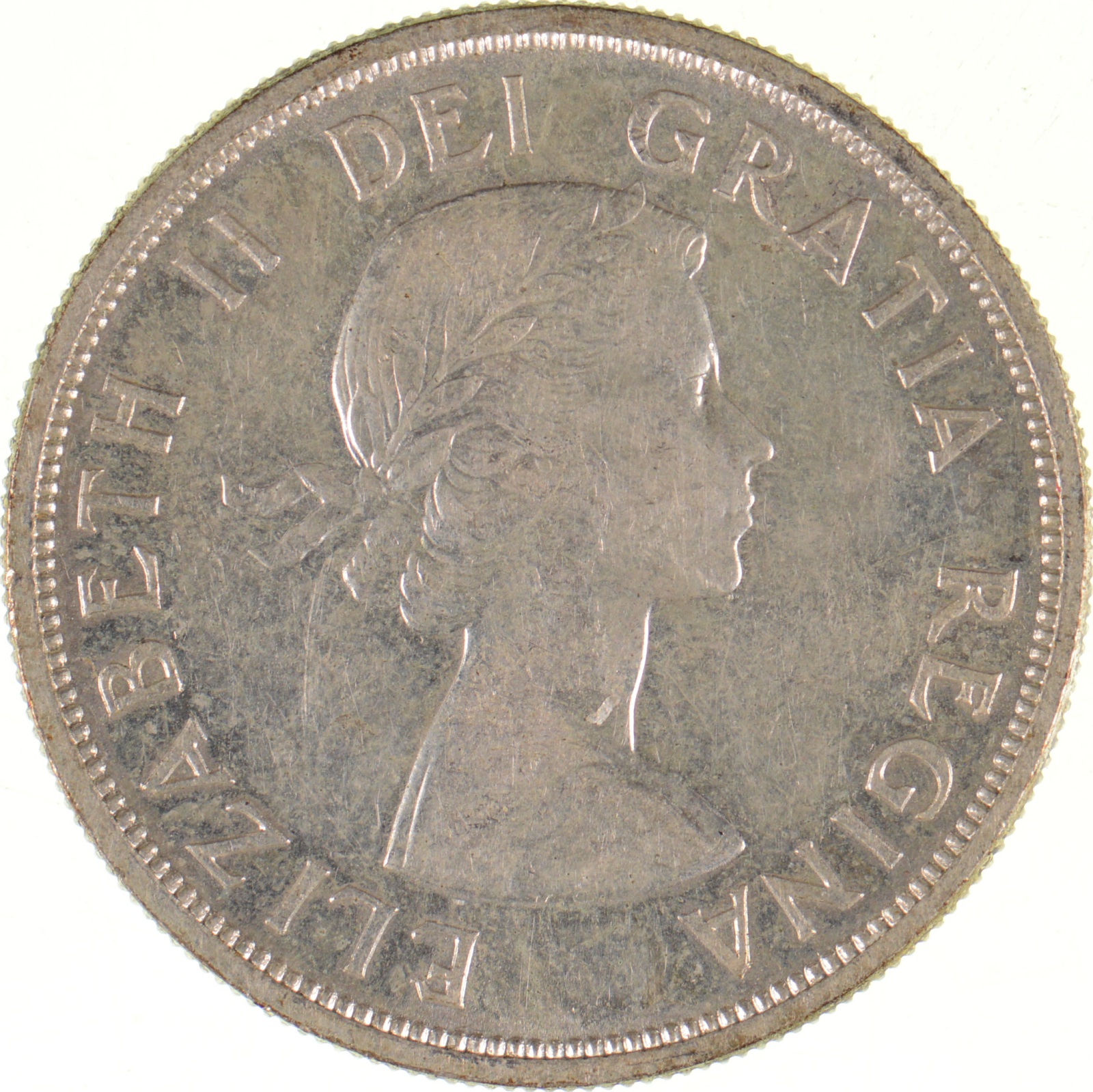 SILVER - WORLD COIN - 1959 Canada 1 Dollar - World Silver Coin ...
