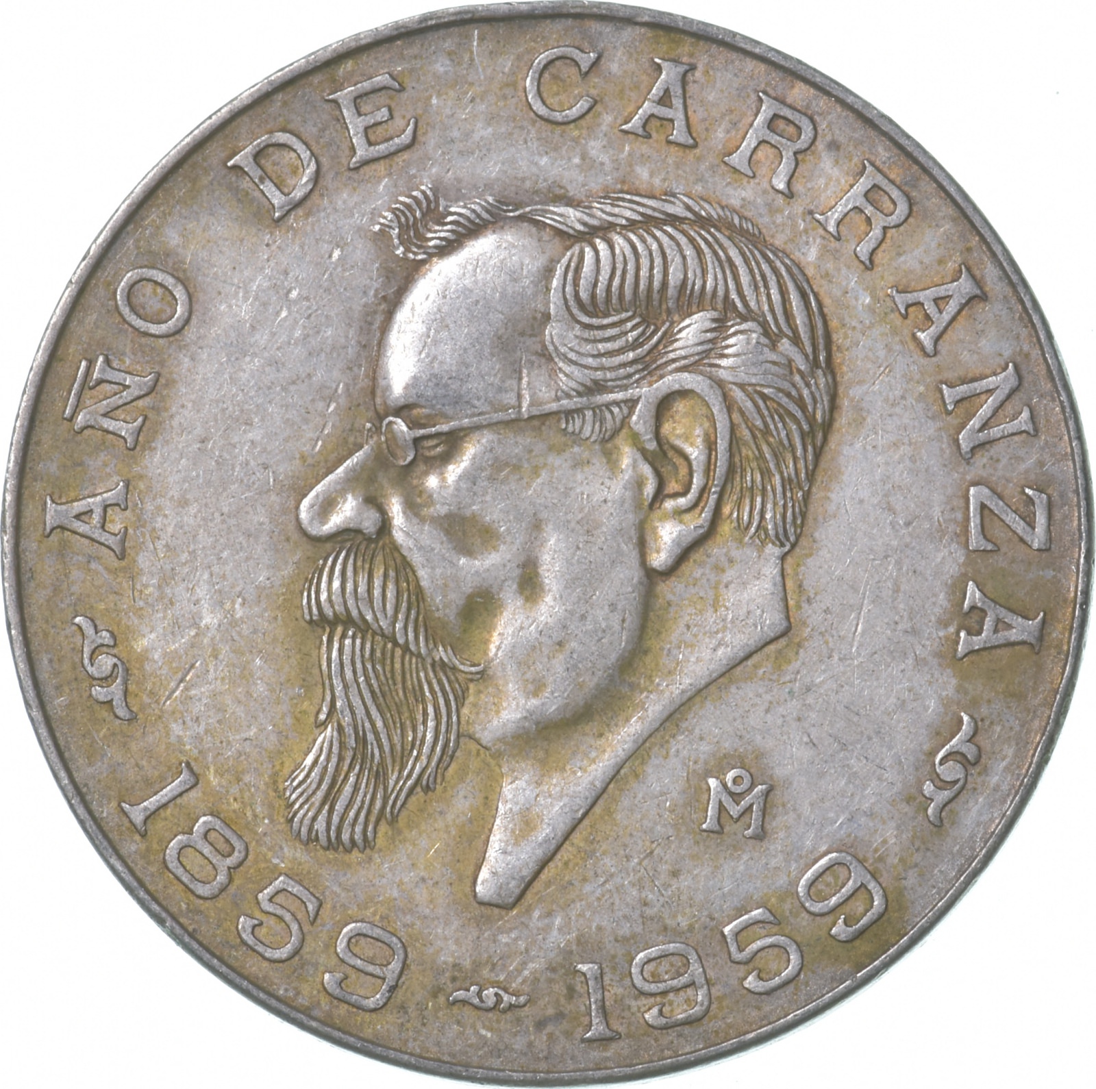 SILVER - WORLD COIN - 1959 Mexico 5 Pesos - World Silver Coin ...