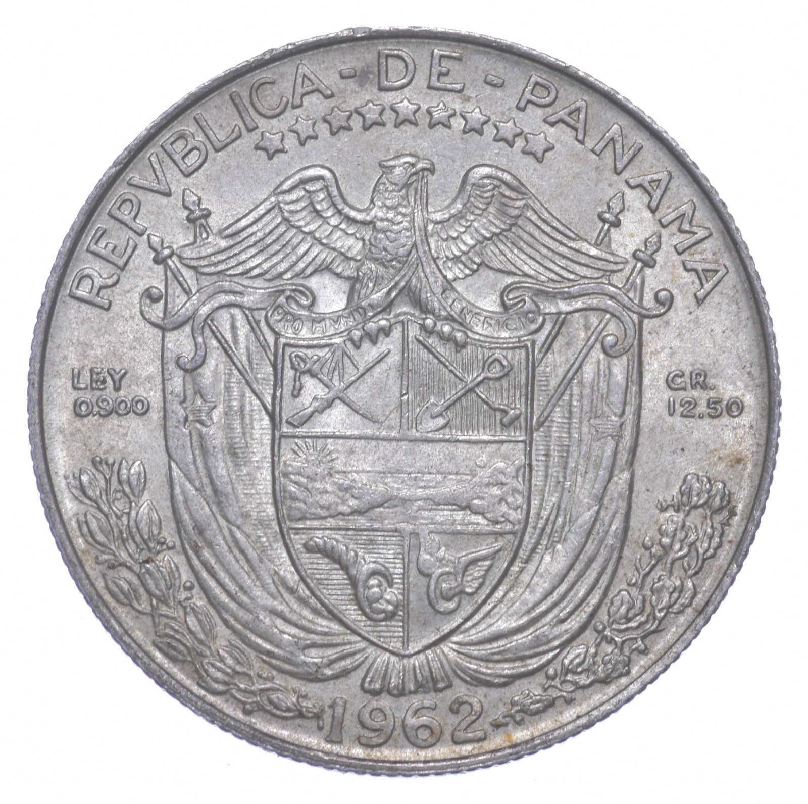 SILVER - WORLD Coin - 1962 Panama 1/2 Balboa - World Silver Coin ...