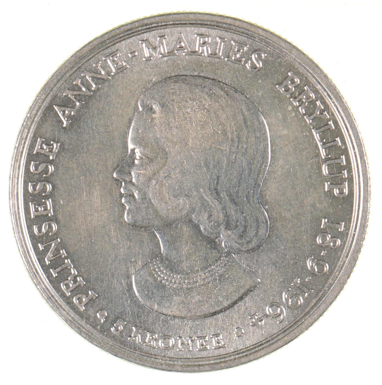 SILVER - WORLD Coin - 1964 Denmark 5 Kroner - World Silver Coin ...