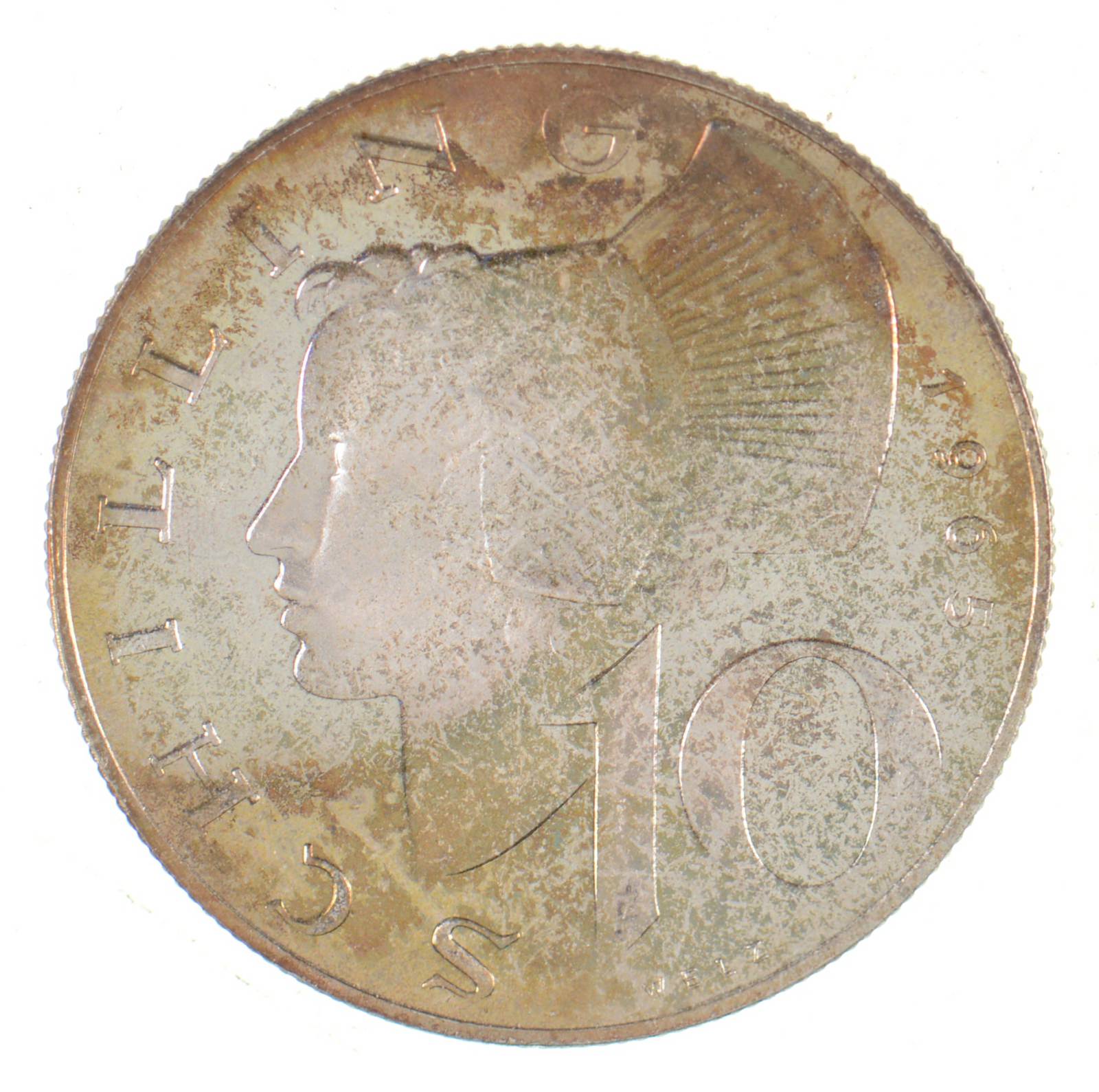 SILVER - WORLD Coin - 1965 Austria 10 Schilling - World Silver Coin ...