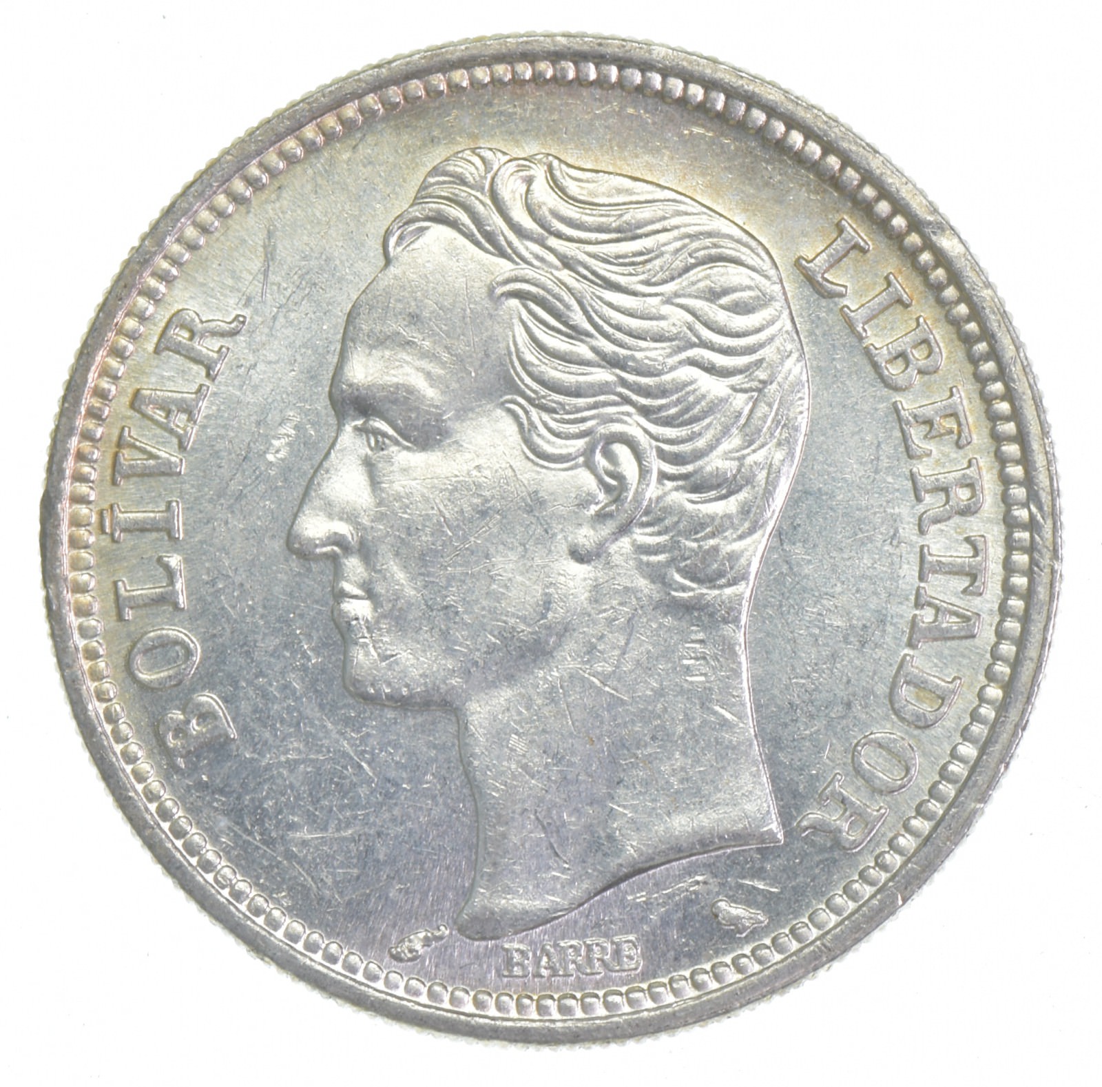 SILVER - WORLD Coin - 1965 Venezuela 2 Bolivares - World Silver Coin ...