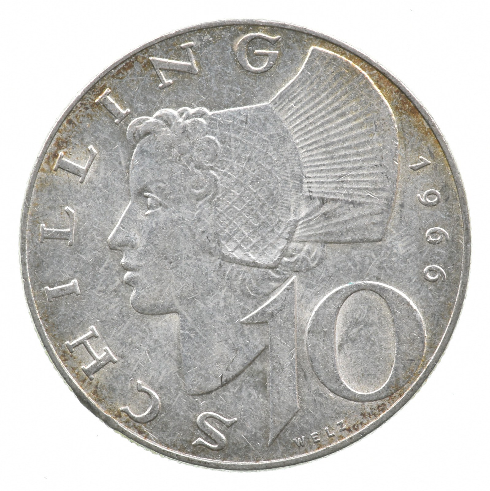 SILVER - WORLD Coin - 1966 Austria 10 Schilling - World Silver Coin ...