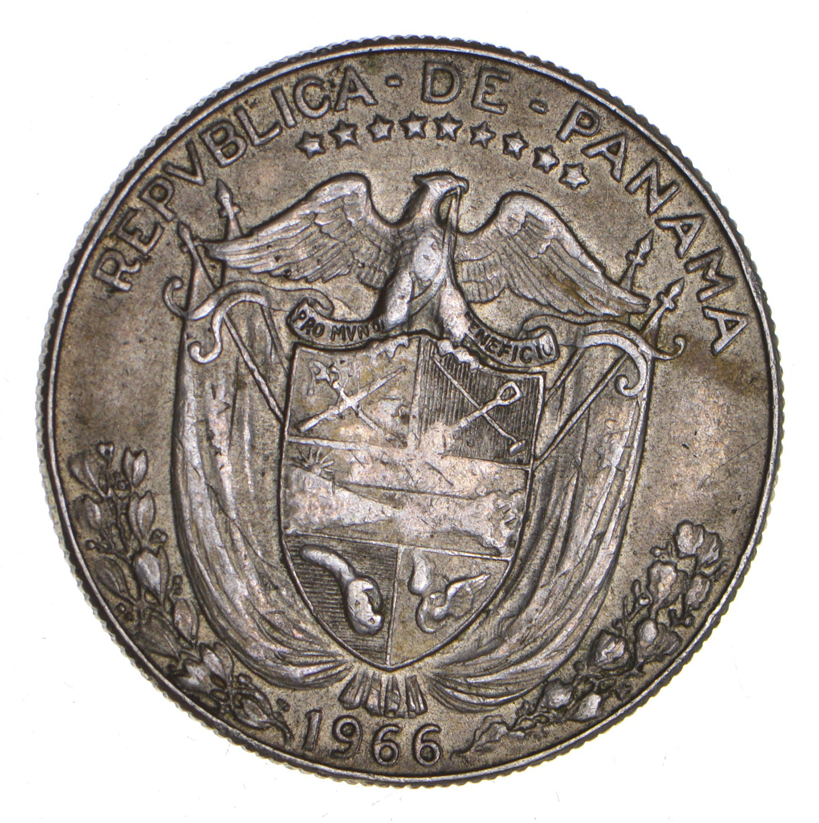 SILVER - WORLD Coin - 1966 Panama 1/2 Balboa - World Silver Coin 11.5 ...