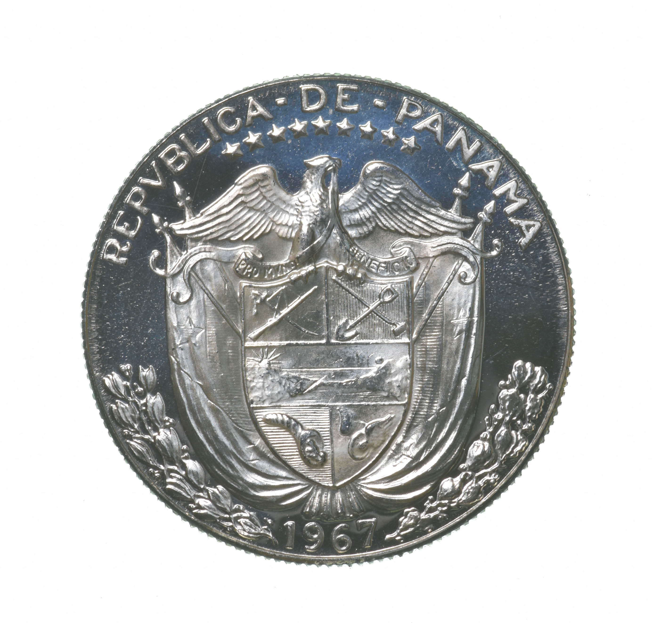 SILVER - WORLD Coin - 1967 Panama Half Balboa - World Silver Coin ...