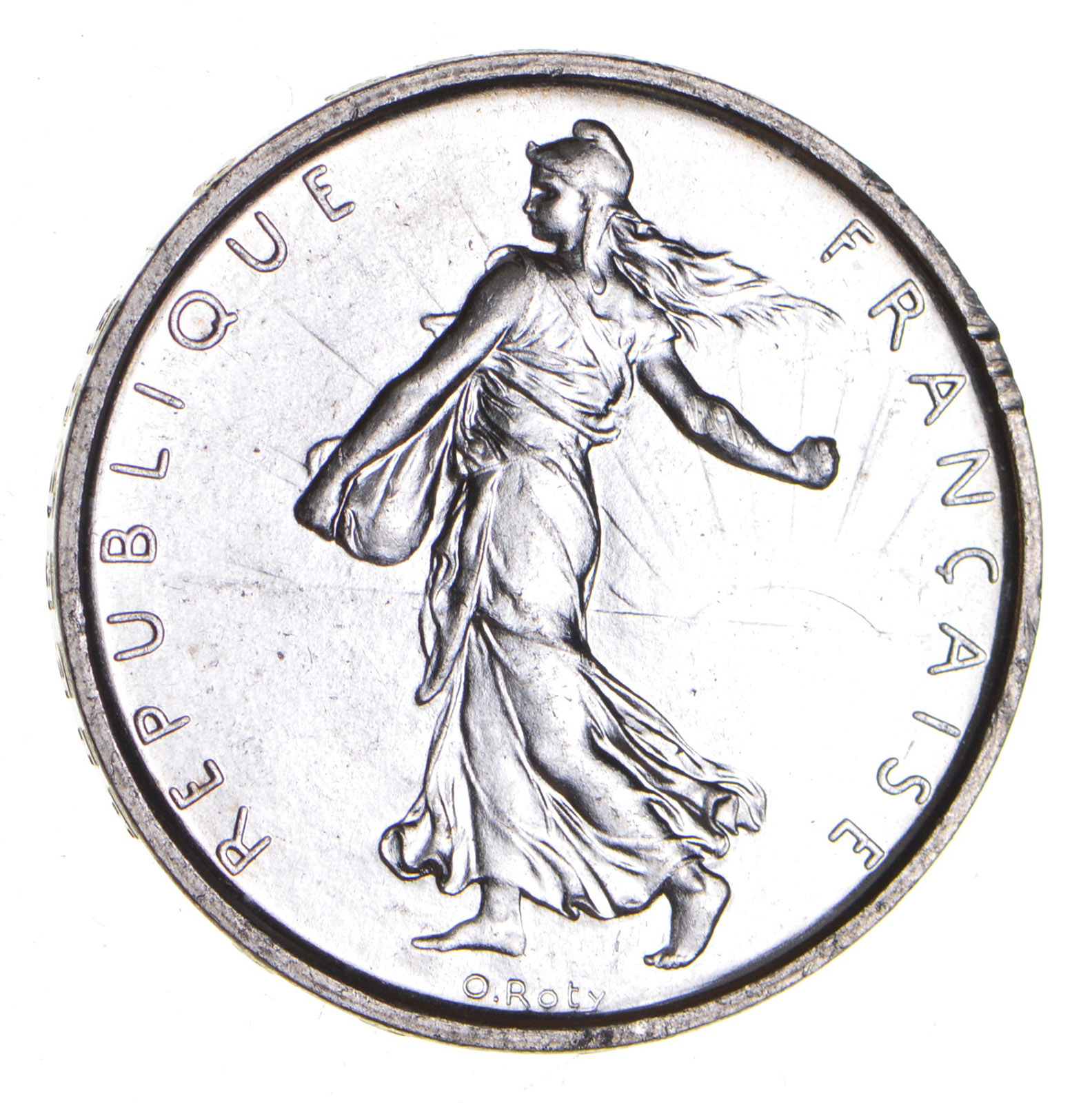 SILVER - WORLD Coin - 1968 France 5 Francs - World Silver Coin 12 Grams ...