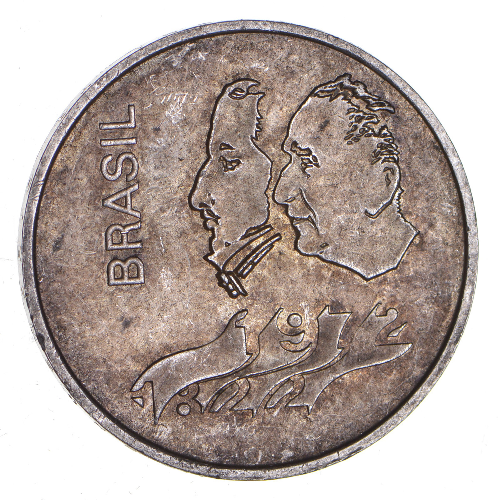 SILVER - WORLD Coin - 1972 Brazil 20 Cruzeiros - World Silver Coin 17.9 ...