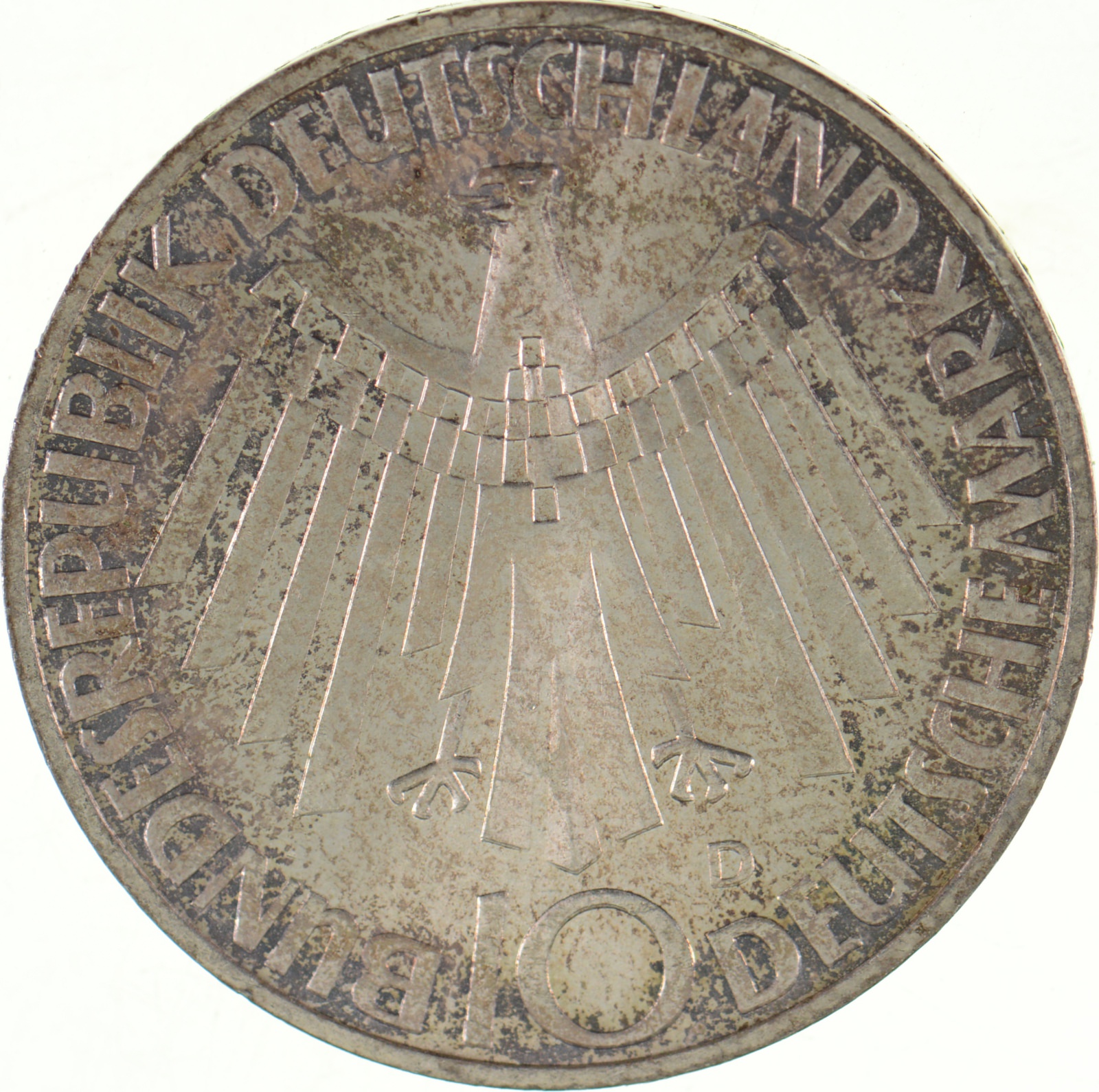 SILVER - WORLD Coin - 1972 Germany 10 Mark - World Silver Coin ...