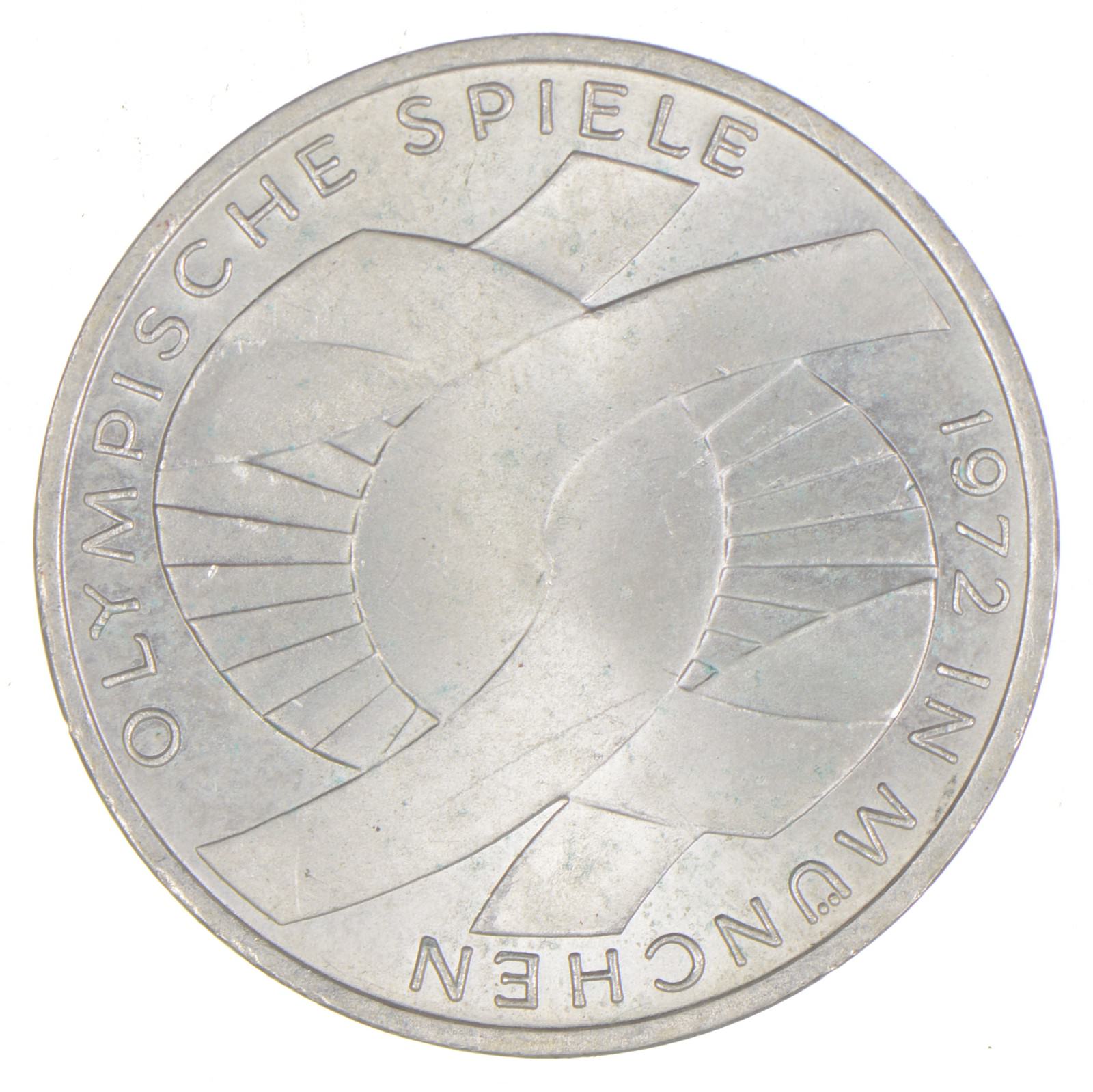 SILVER - WORLD Coin - 1972 Germany 10 Mark - World Silver Coin ...