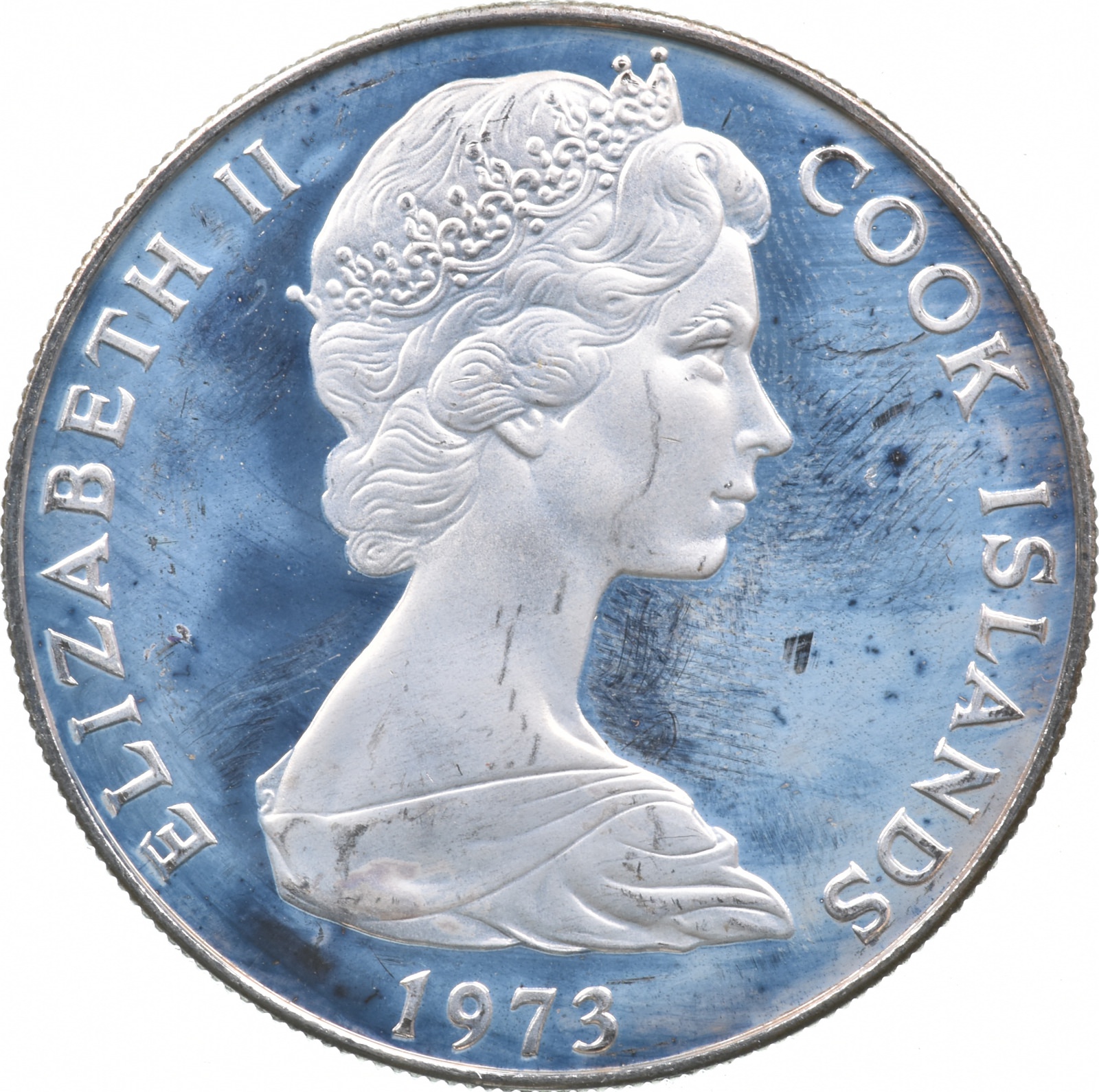 SILVER - WORLD COIN - 1973 Cook Islands 2 1/2 Dollars - World Silver ...