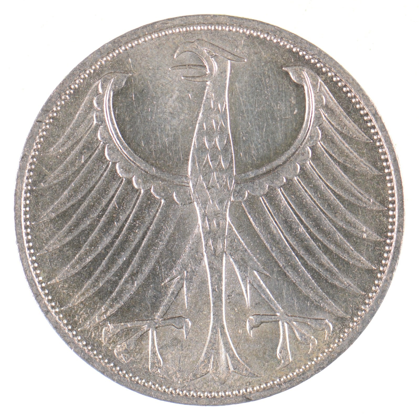 SILVER - WORLD Coin - 1974 Germany 5 Mark - World Silver Coin ...