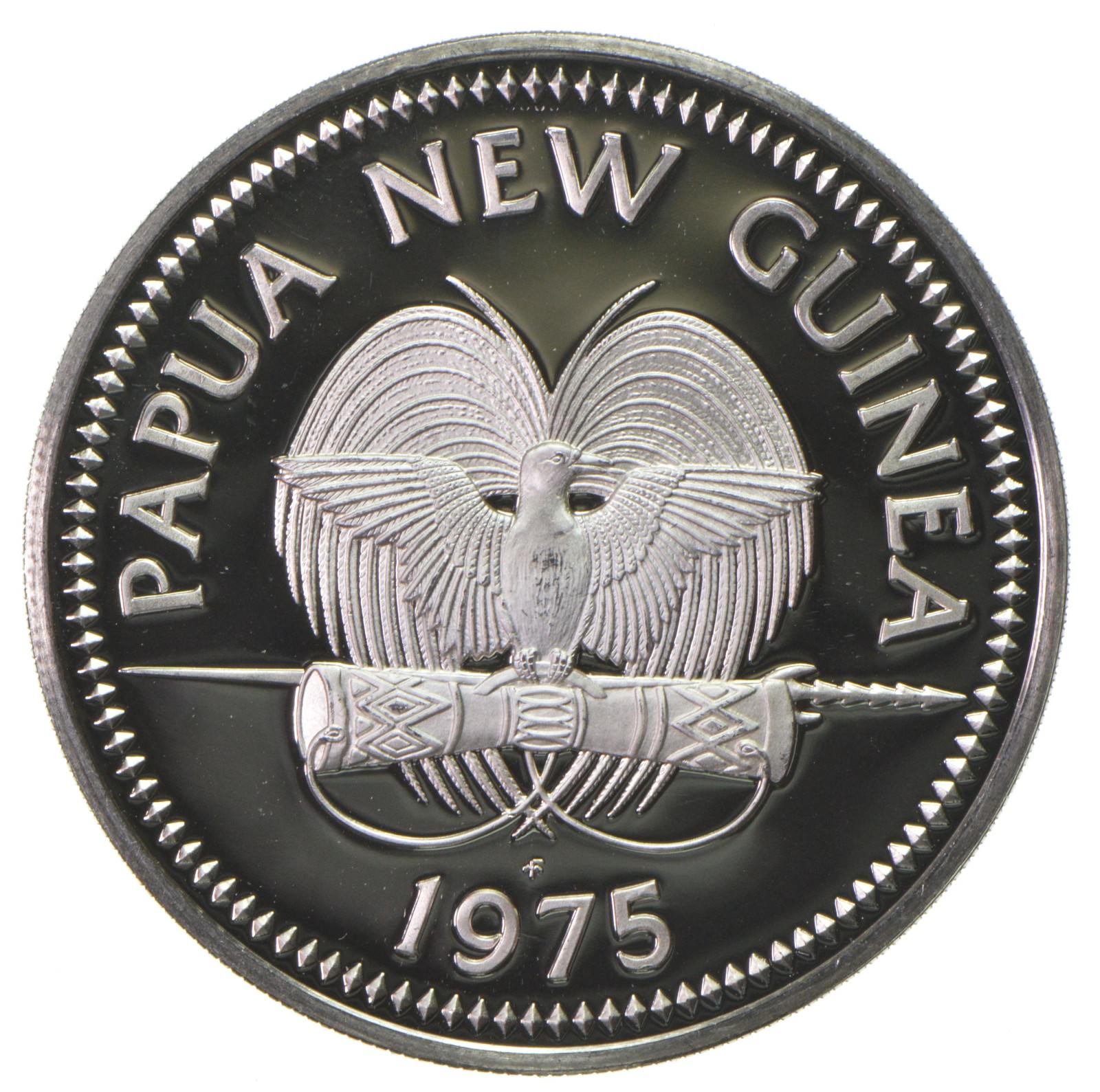 SILVER - WORLD COIN - 1975 Papua New Guinea 10 Kina - World Silver Coin ...