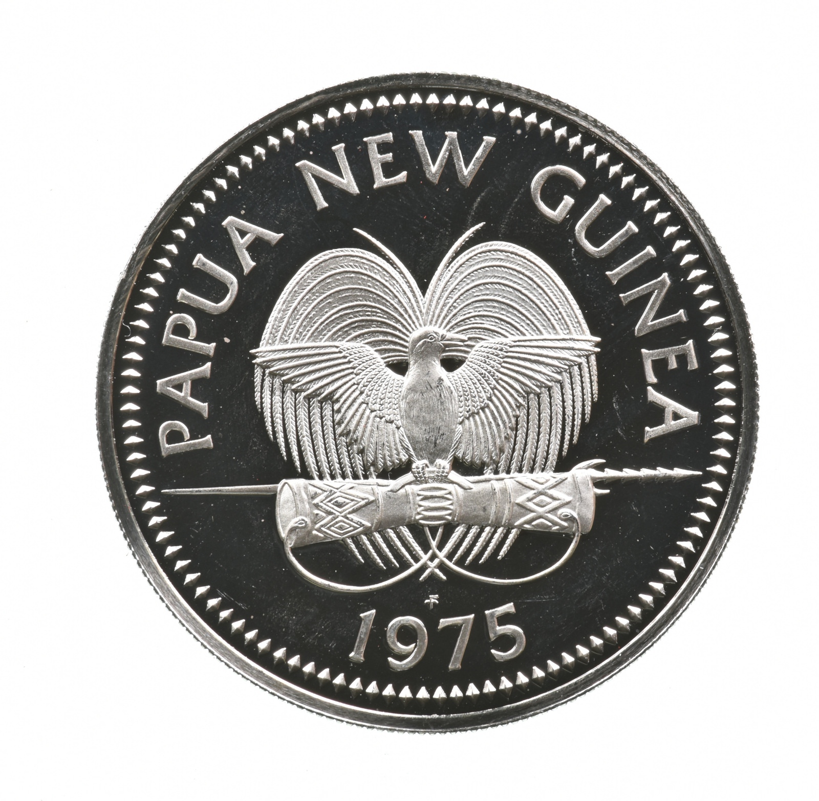 SILVER - WORLD COIN - 1975 Papua New Guinea 5 Kina - World Silver Coin ...