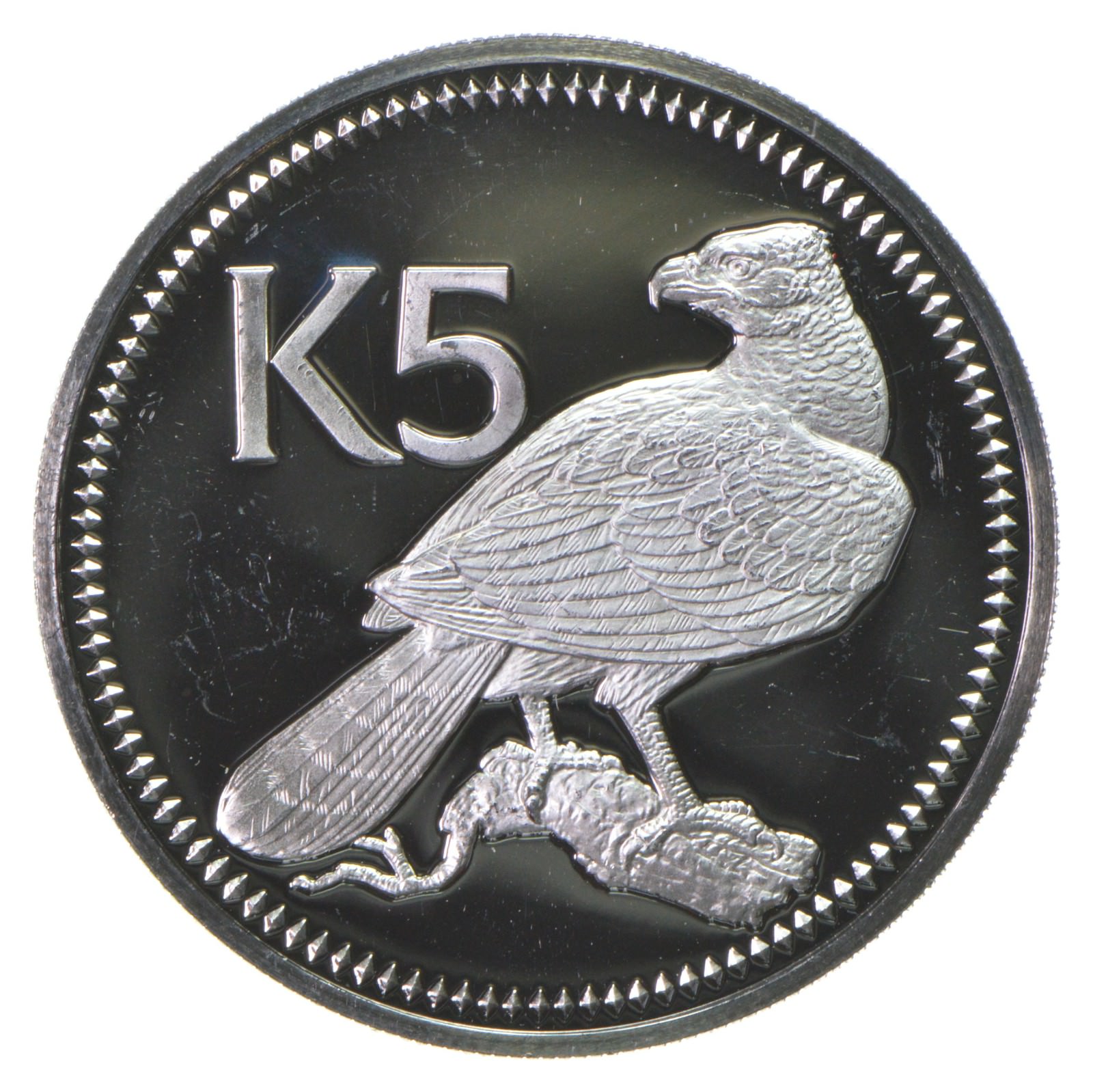 SILVER - WORLD COIN - 1976 Papua New Guinea 5 Kina - World Silver Coin ...