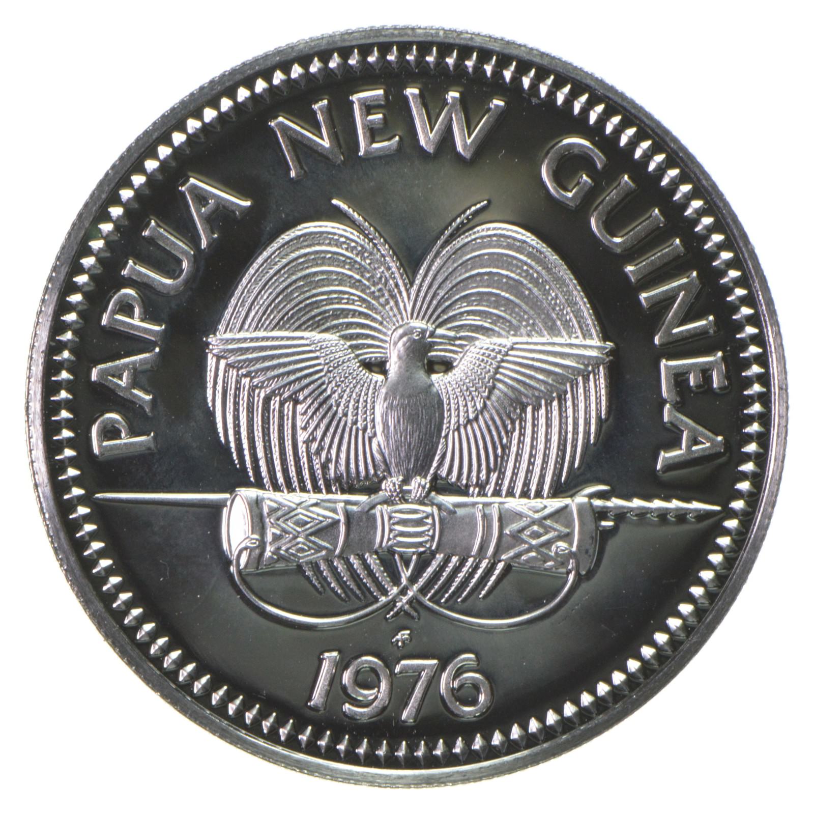 SILVER - WORLD COIN - 1976 Papua New Guinea 5 Kina - World Silver Coin ...