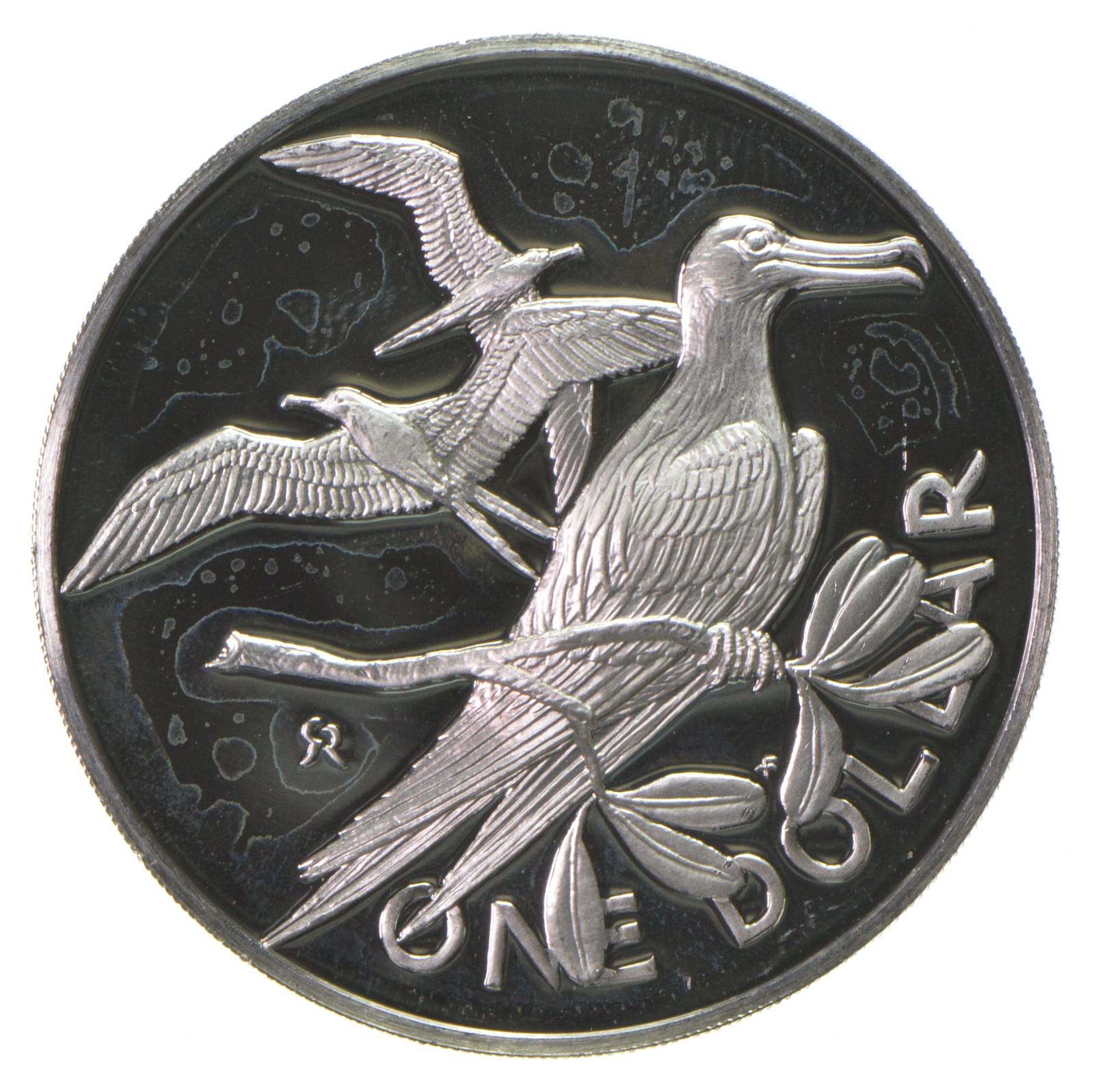 SILVER - WORLD COIN - 1980 British Virgin Islands 1 Dollar - World ...