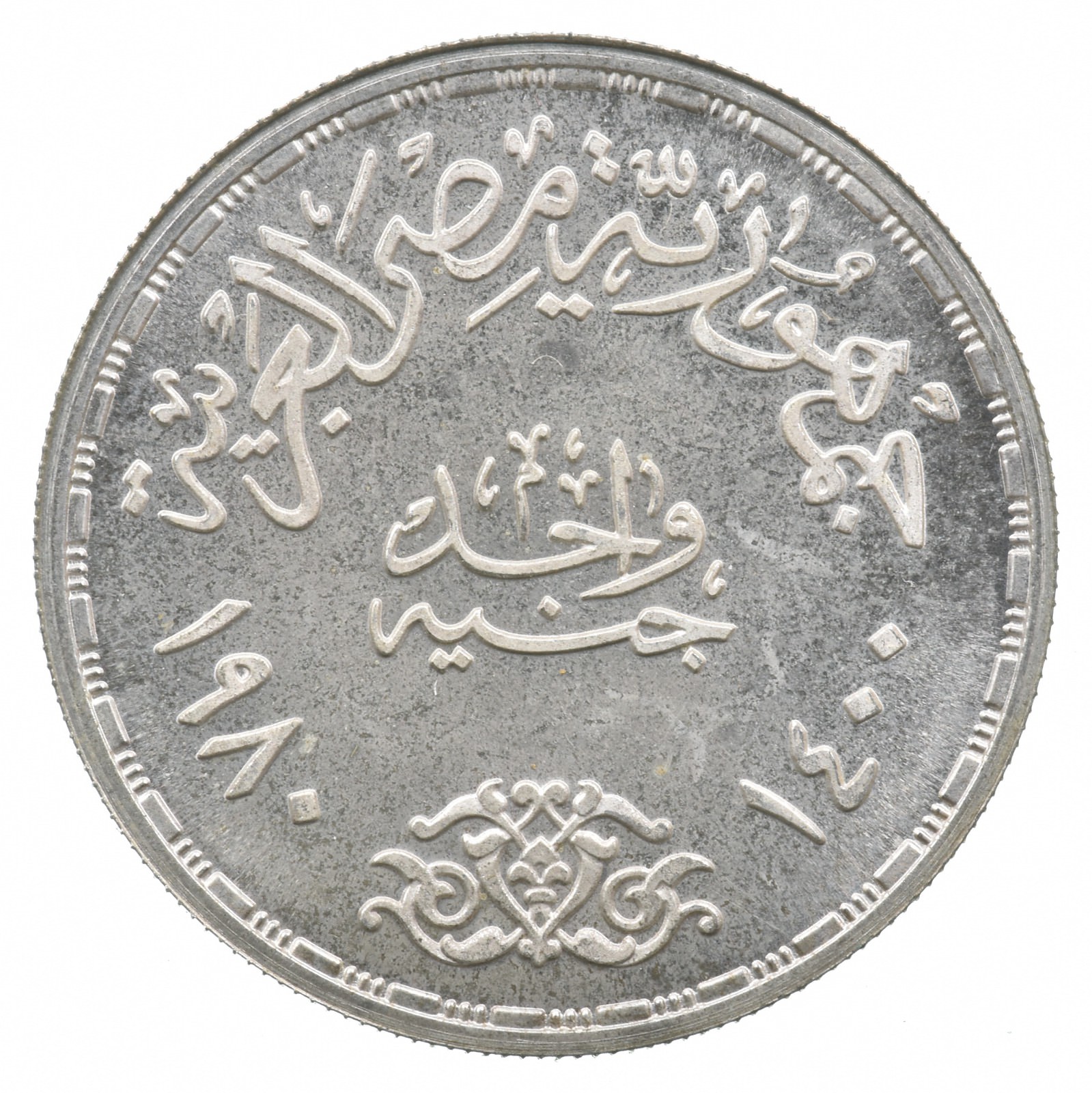 SILVER - WORLD Coin - 1980 Egypt 1 Pound - Egyptian-Israeli Peace ...