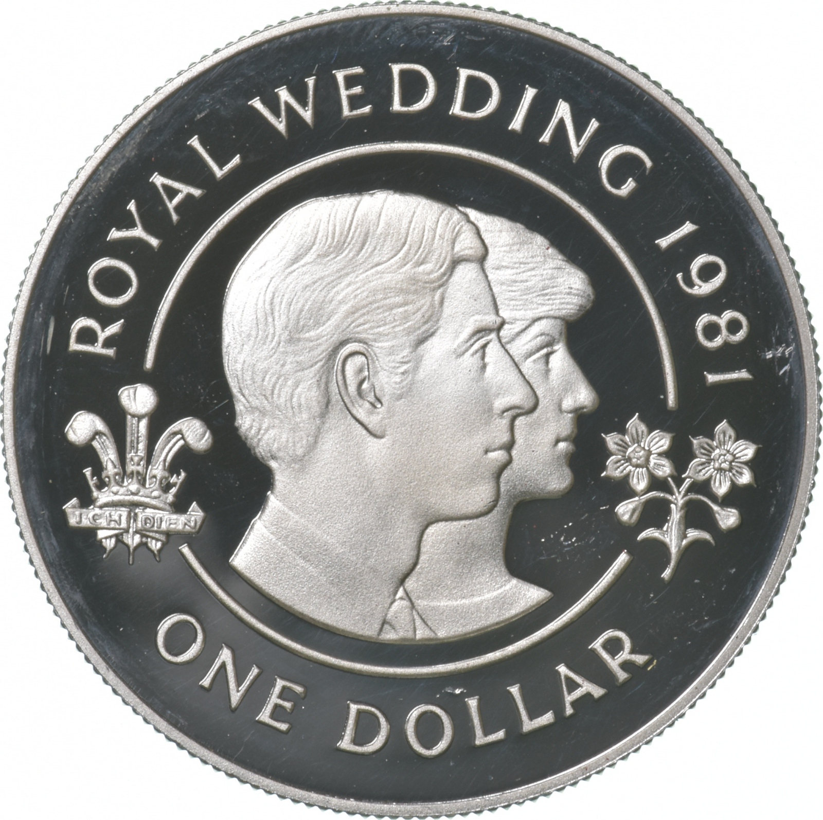 SILVER - WORLD COIN - 1981 Bermuda 1 Dollar - Royal Wedding ...