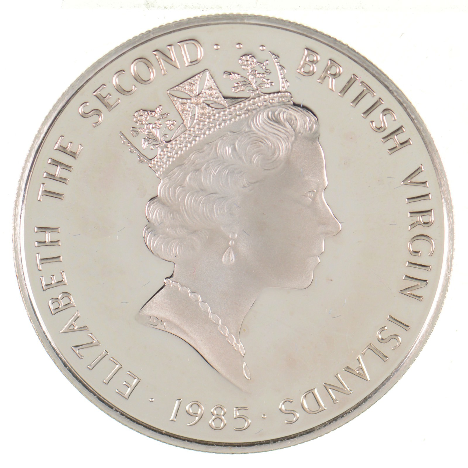 SILVER - WORLD COIN - 1985 British Virgin Islands 20 Dollars - World ...