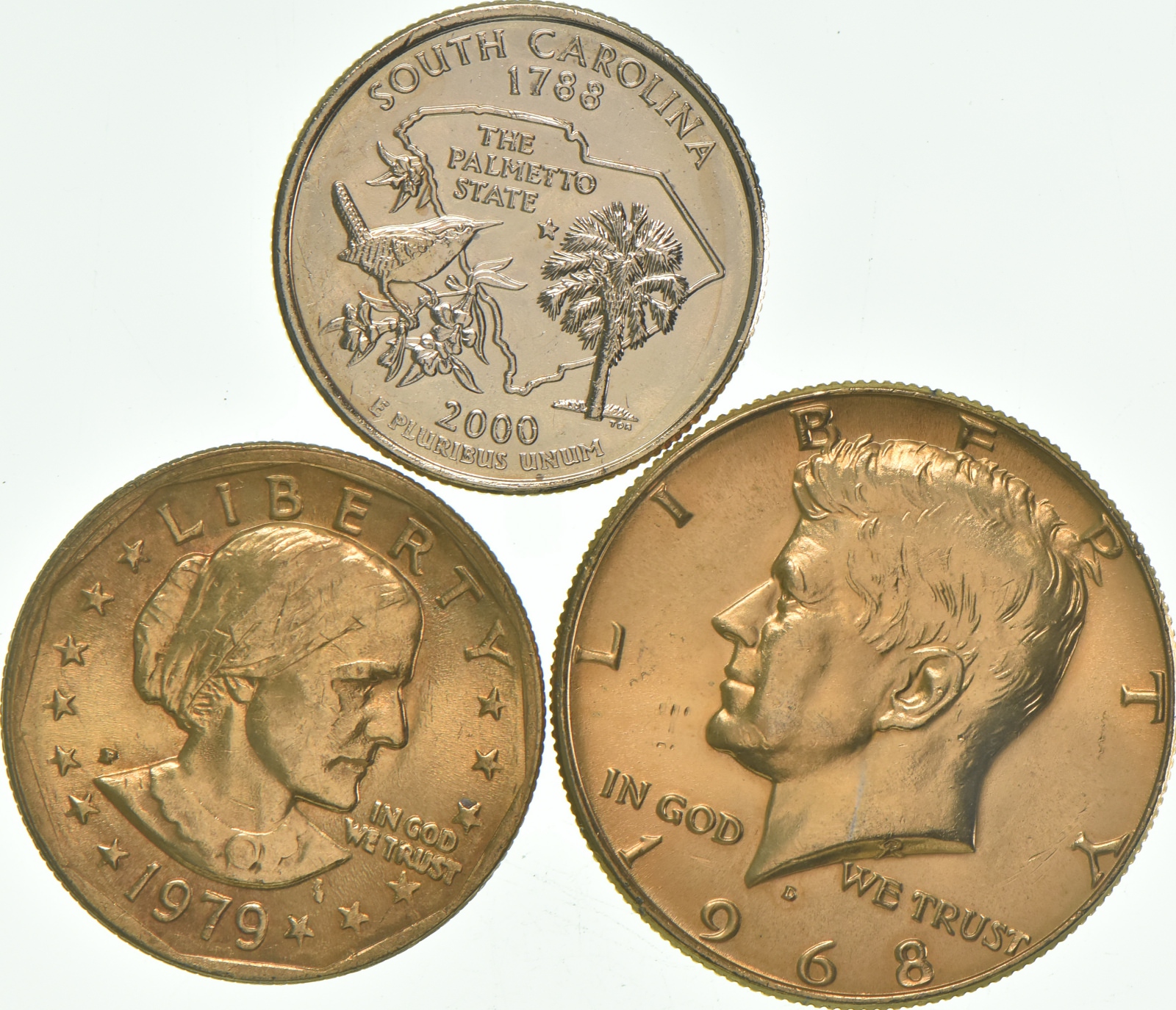 Solid 24K GOLD Plated Lot 2000-D South Carolina State Quarter 1979 ...