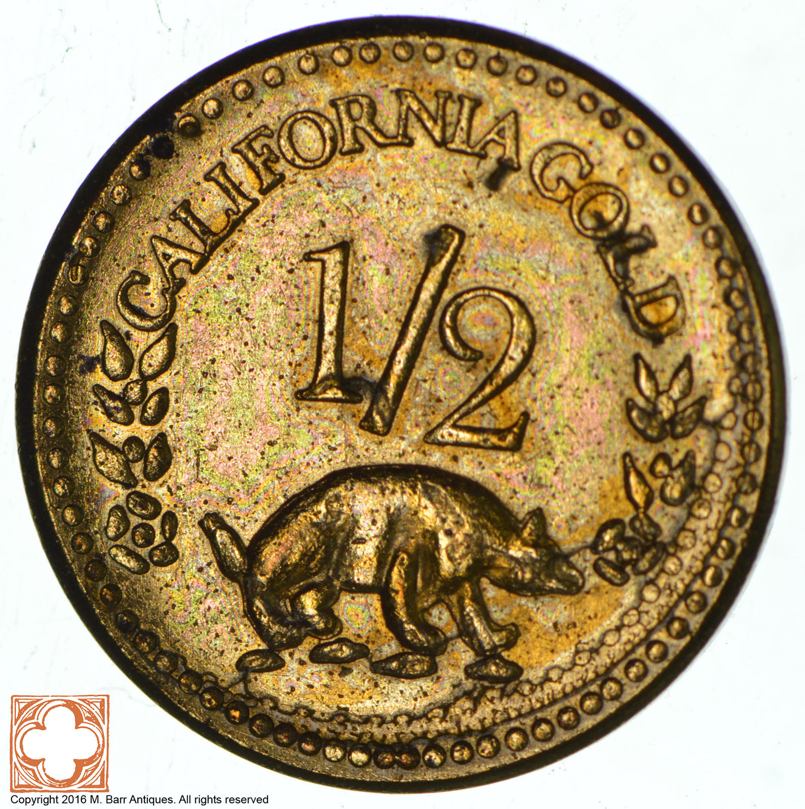 Souvenir Tribute Token - California Gold Rush - 1853 Liberty Head ...