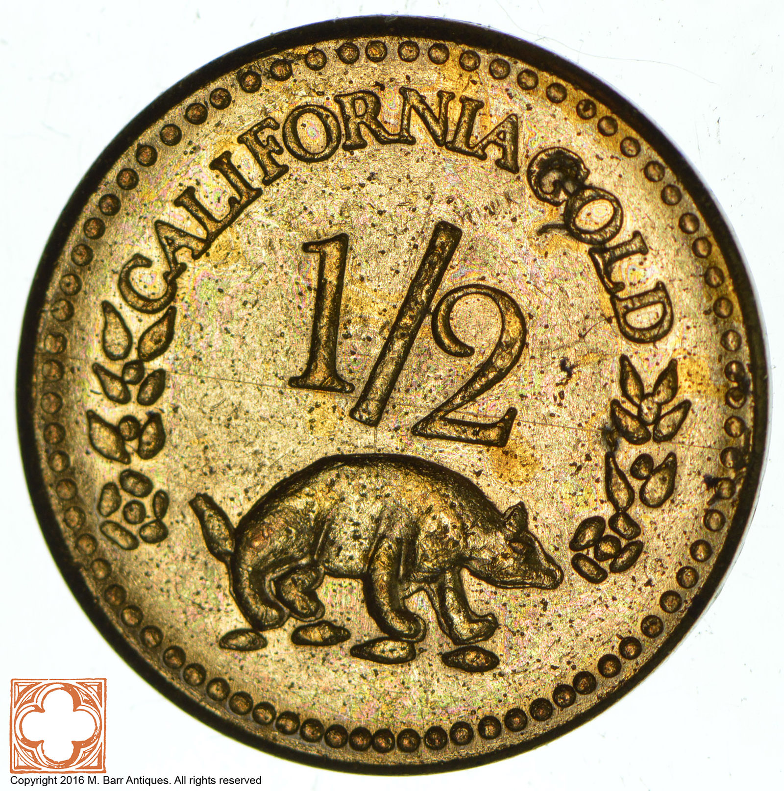 Souvenir Tribute Token - California Gold Rush - 1858 Liberty Head ...