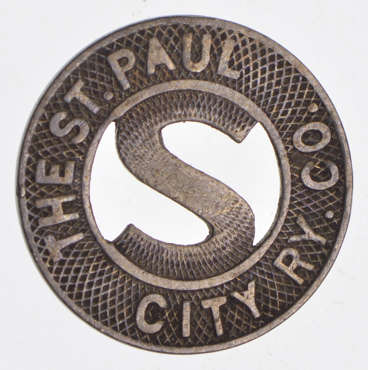 St. Paul City Ry. Co. 1 Fare Token | Property Room