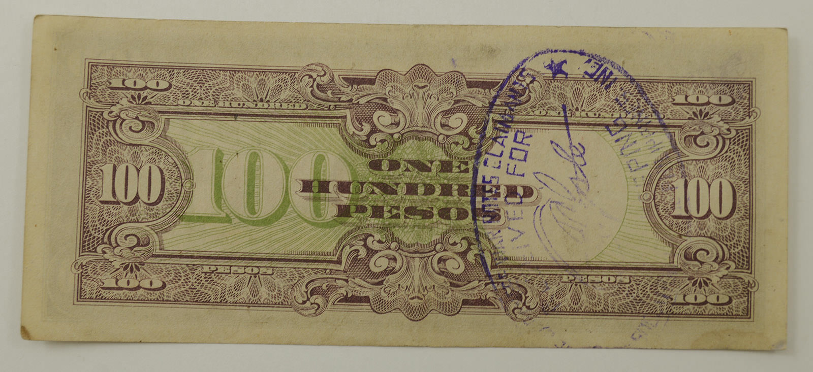 STAMPED - Japanese Invasion Money - Lot of (5) 100 Peso Notes - World ...