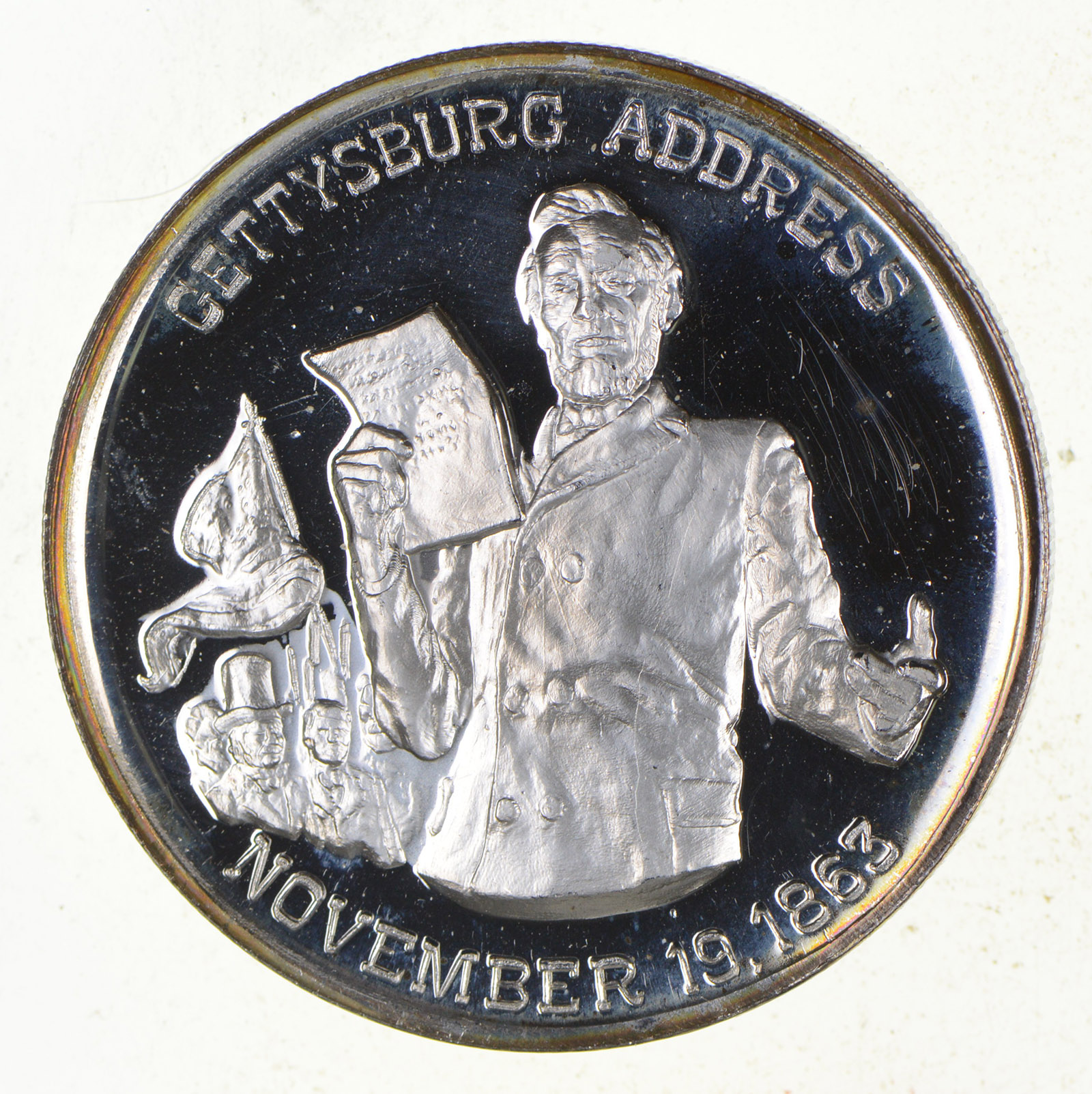 Sterling Silver - Civil War History Gettysburg Address - 0.925 Silver ...