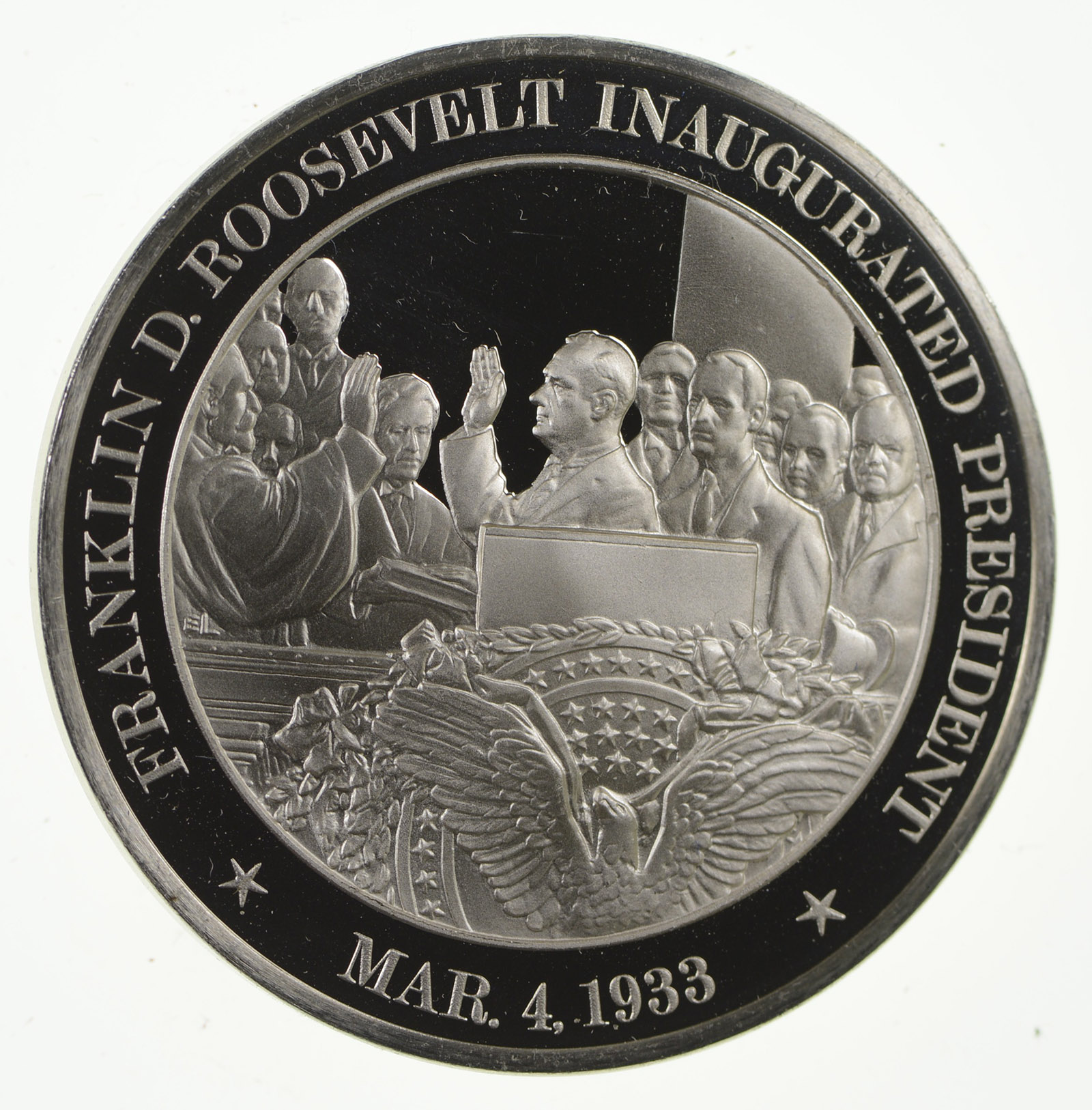 Sterling Silver! Historic Franklin D. Roosevelt Inaugurated President ...