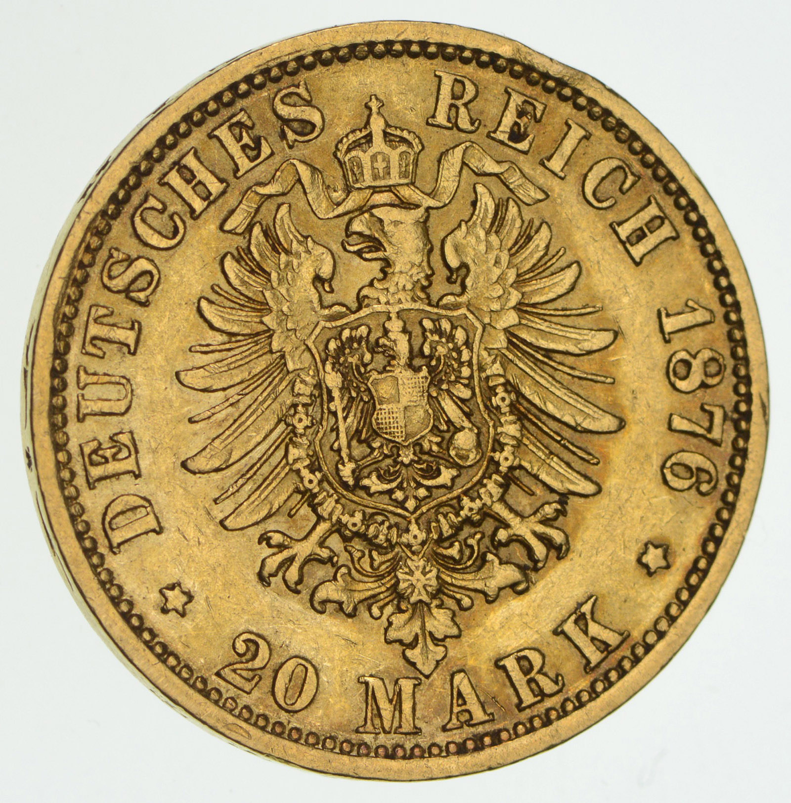 STRONG 1876 Germany Gold 20 Marks | Property Room