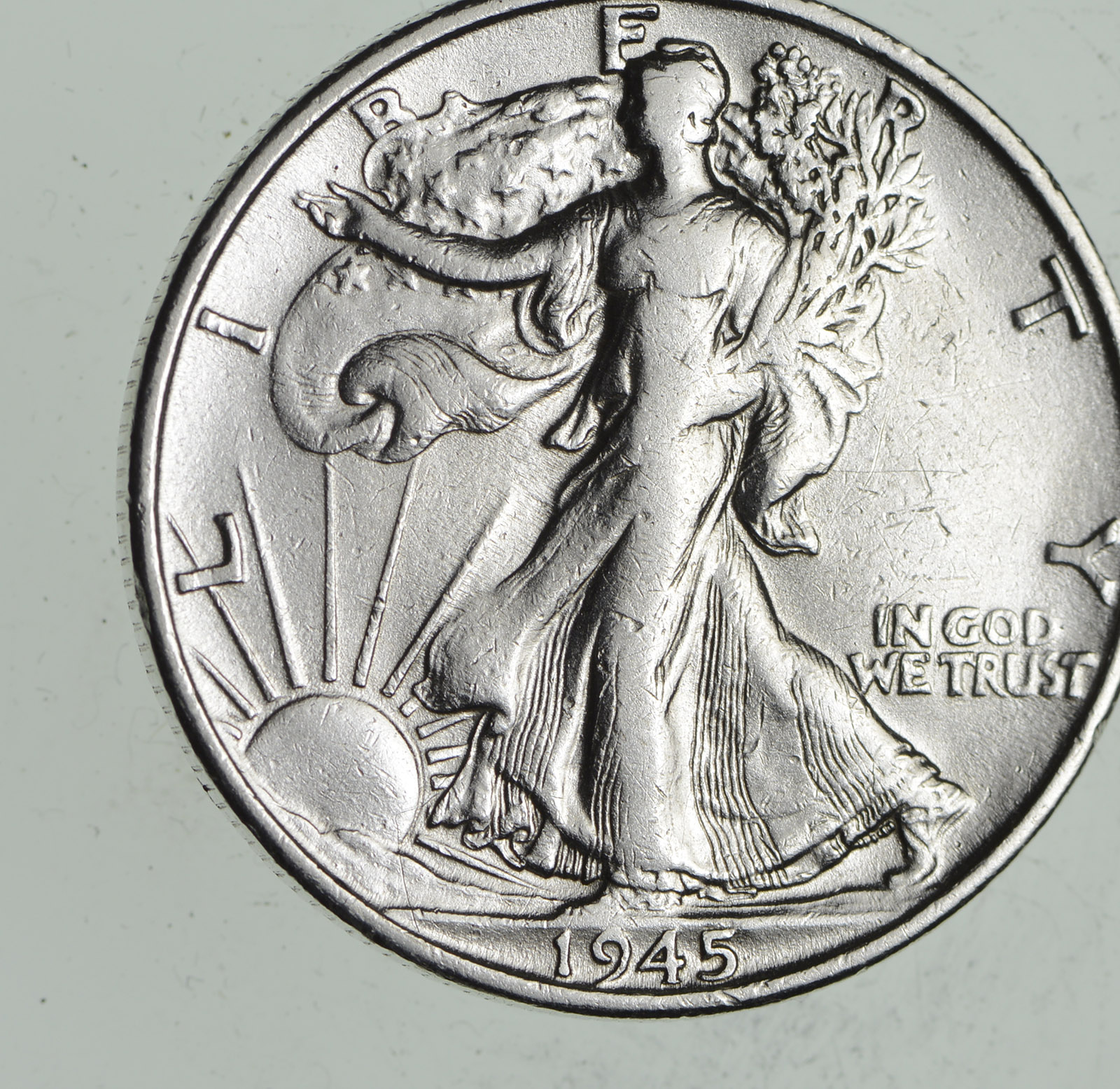 Strong Feather Details - 1945-S Walking Liberty Half Dollars - Huge Retail Value | Property Room
