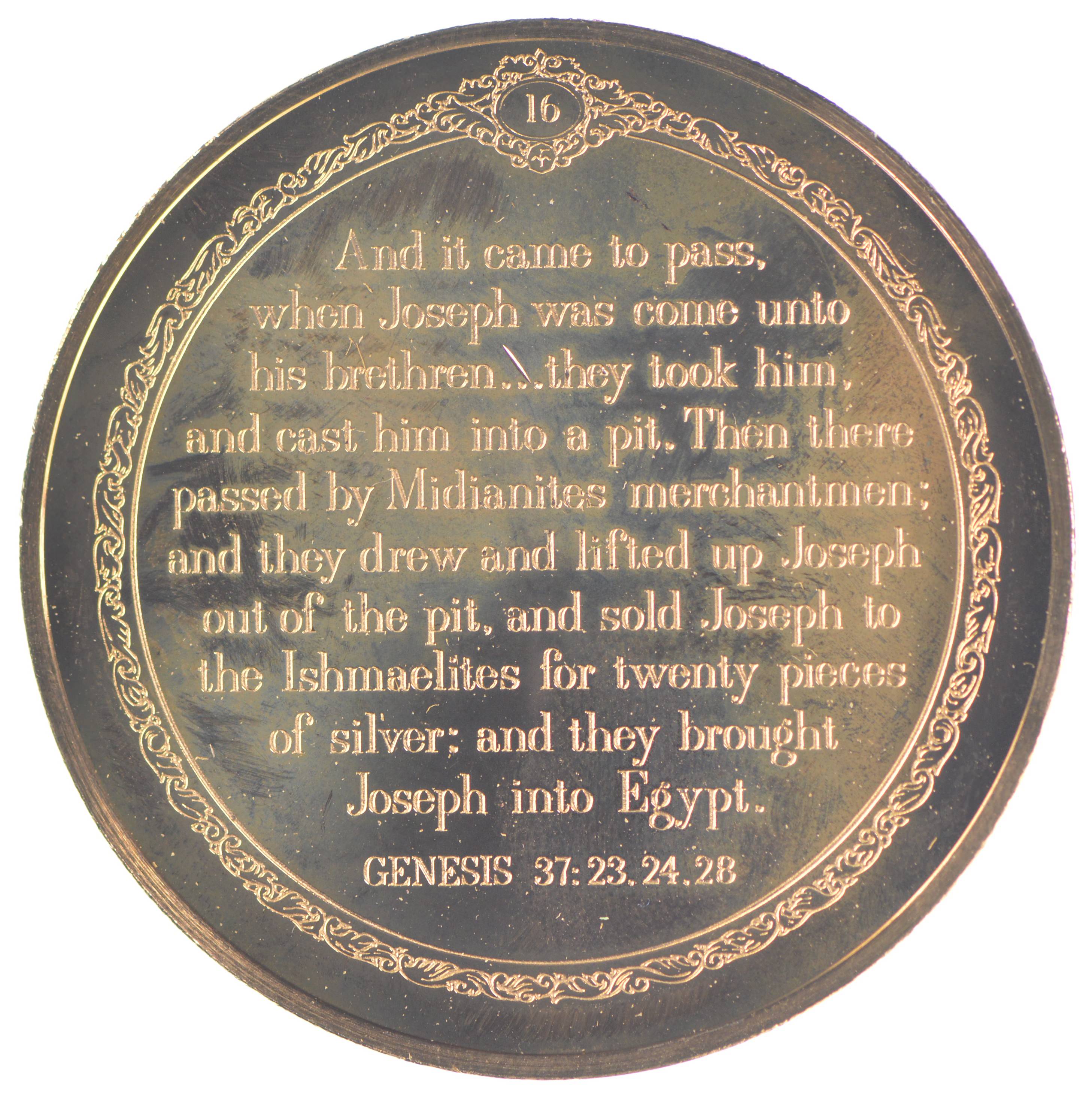 Stunning - Proof - Thompson Medallic Bible Scene Medals - Made by ...