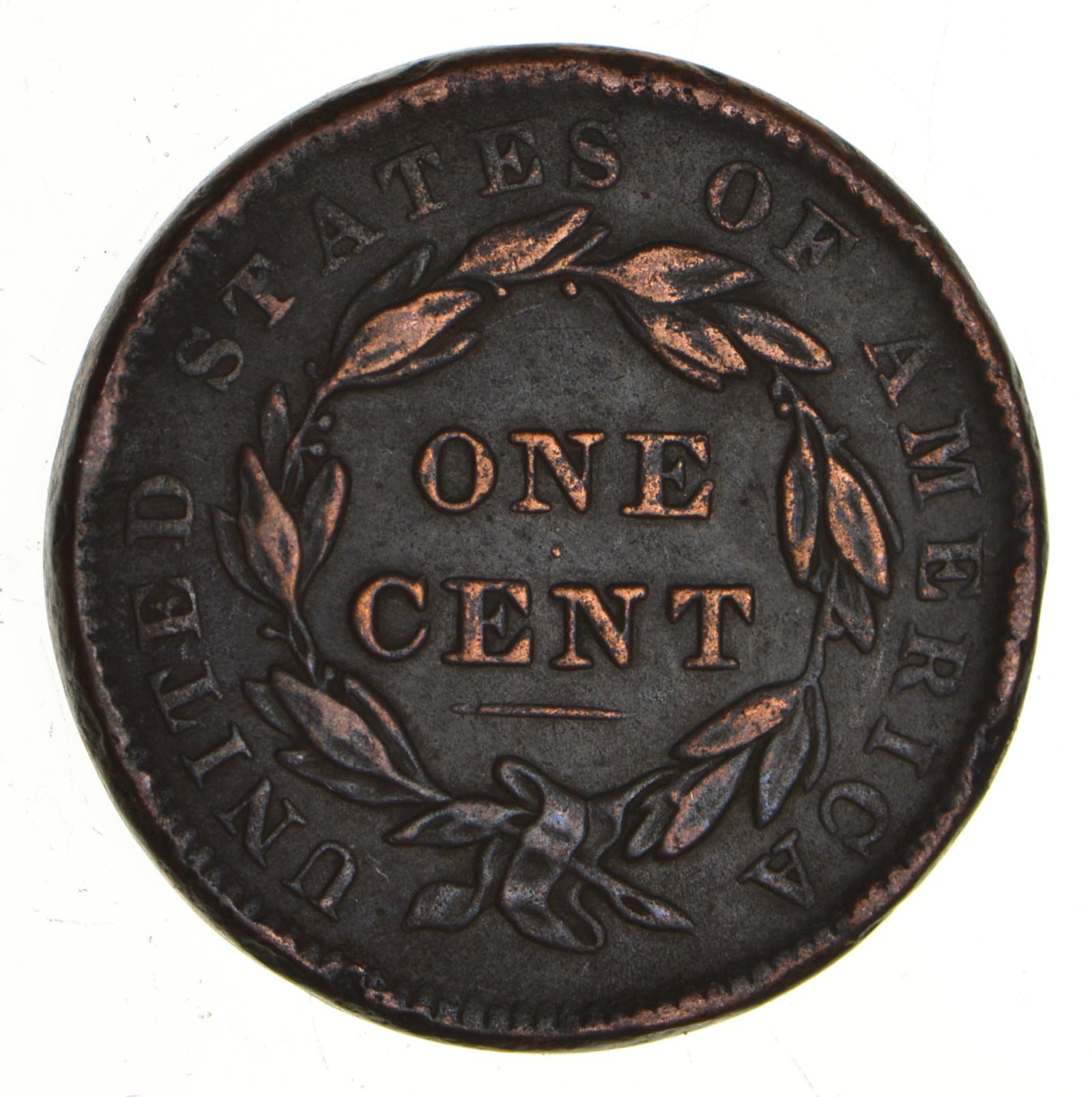 Tough - 1838 Large Cent - US Early Copper Coin | Property Room