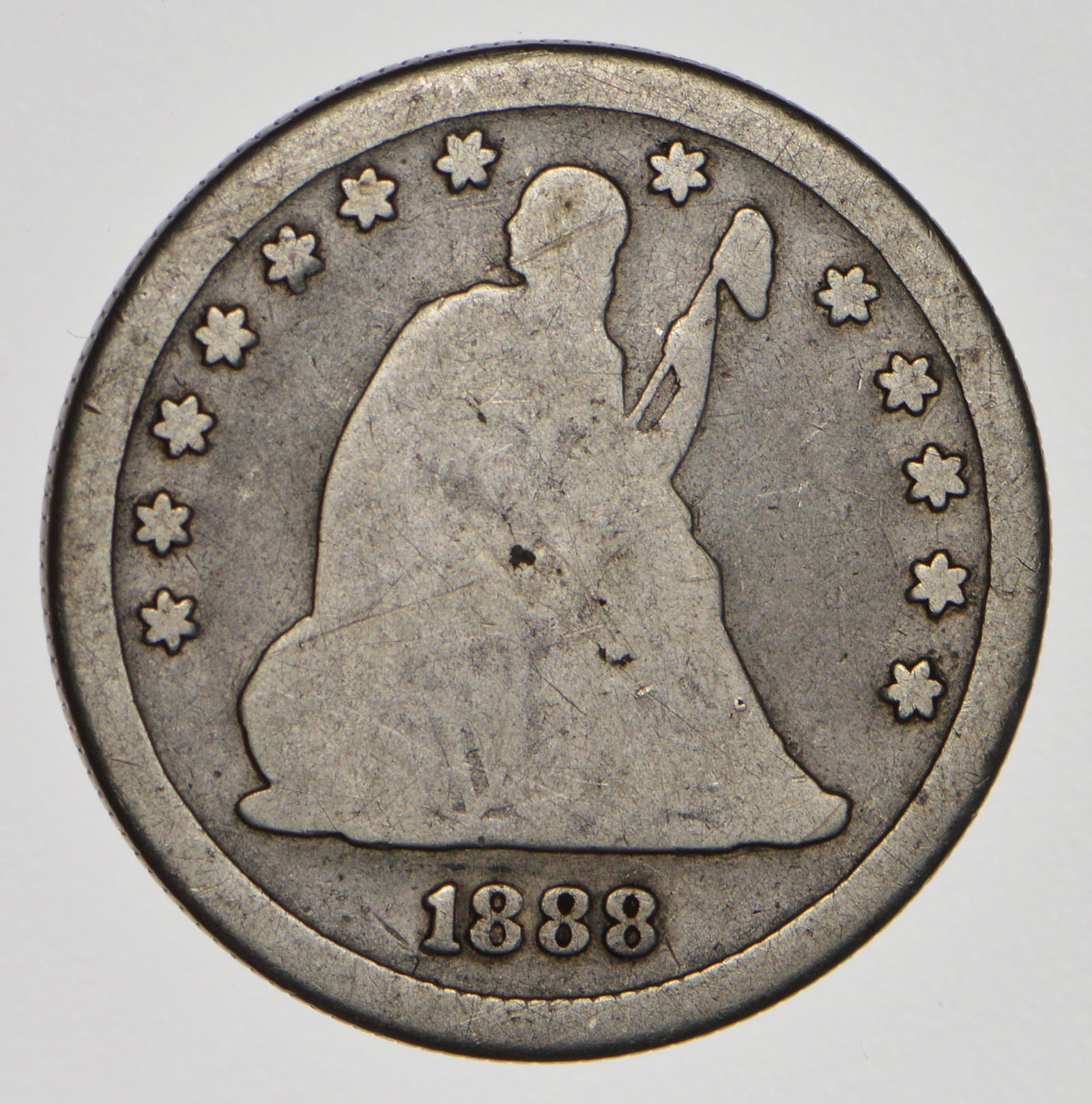 TOUGH - 1888-S Seated Liberty Quarter - Early US Type Coin - Historic ...