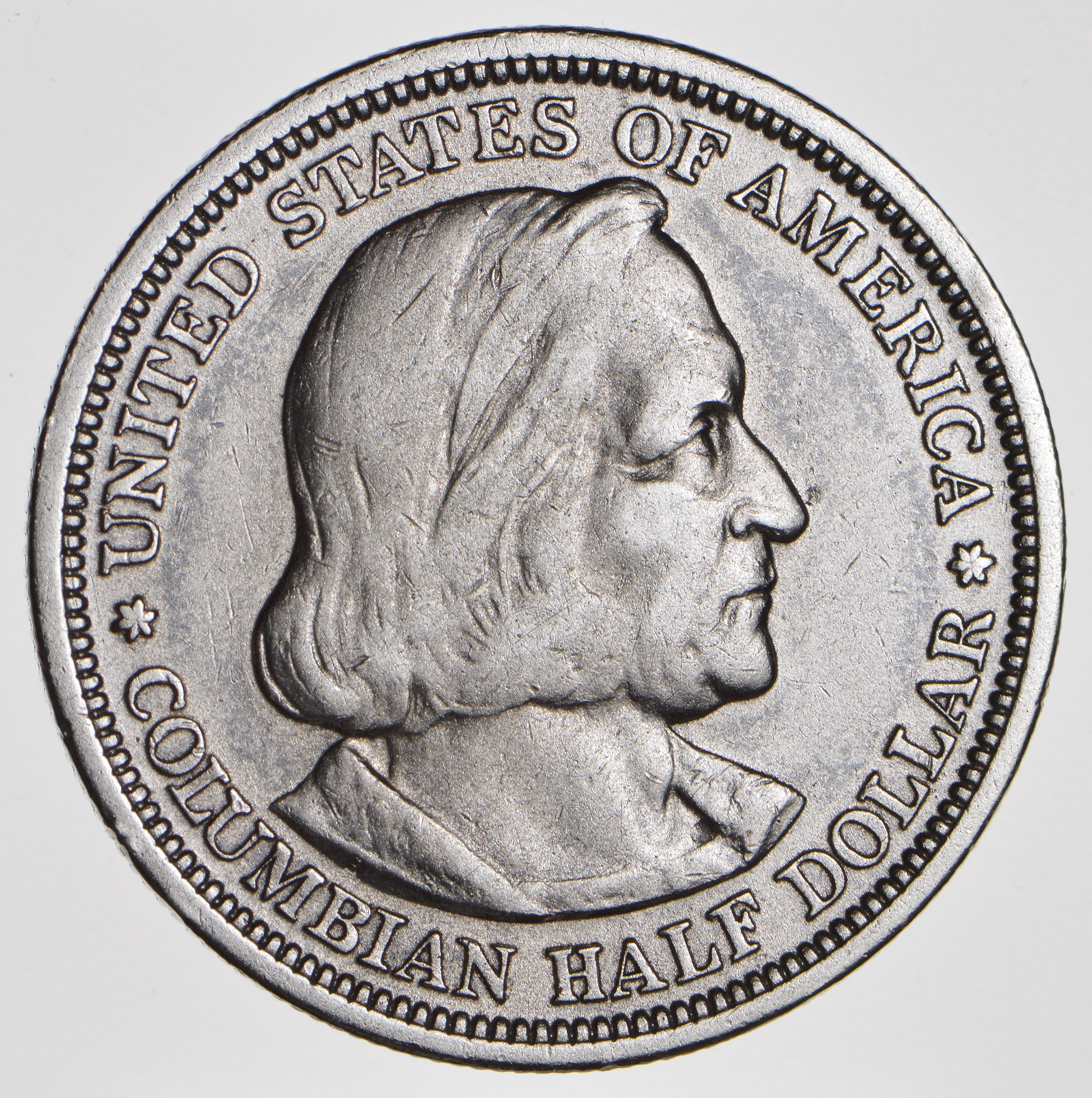 TOUGH - 1893 Silver Columbian Exposition U.S. Commemorative Half Dollar ...