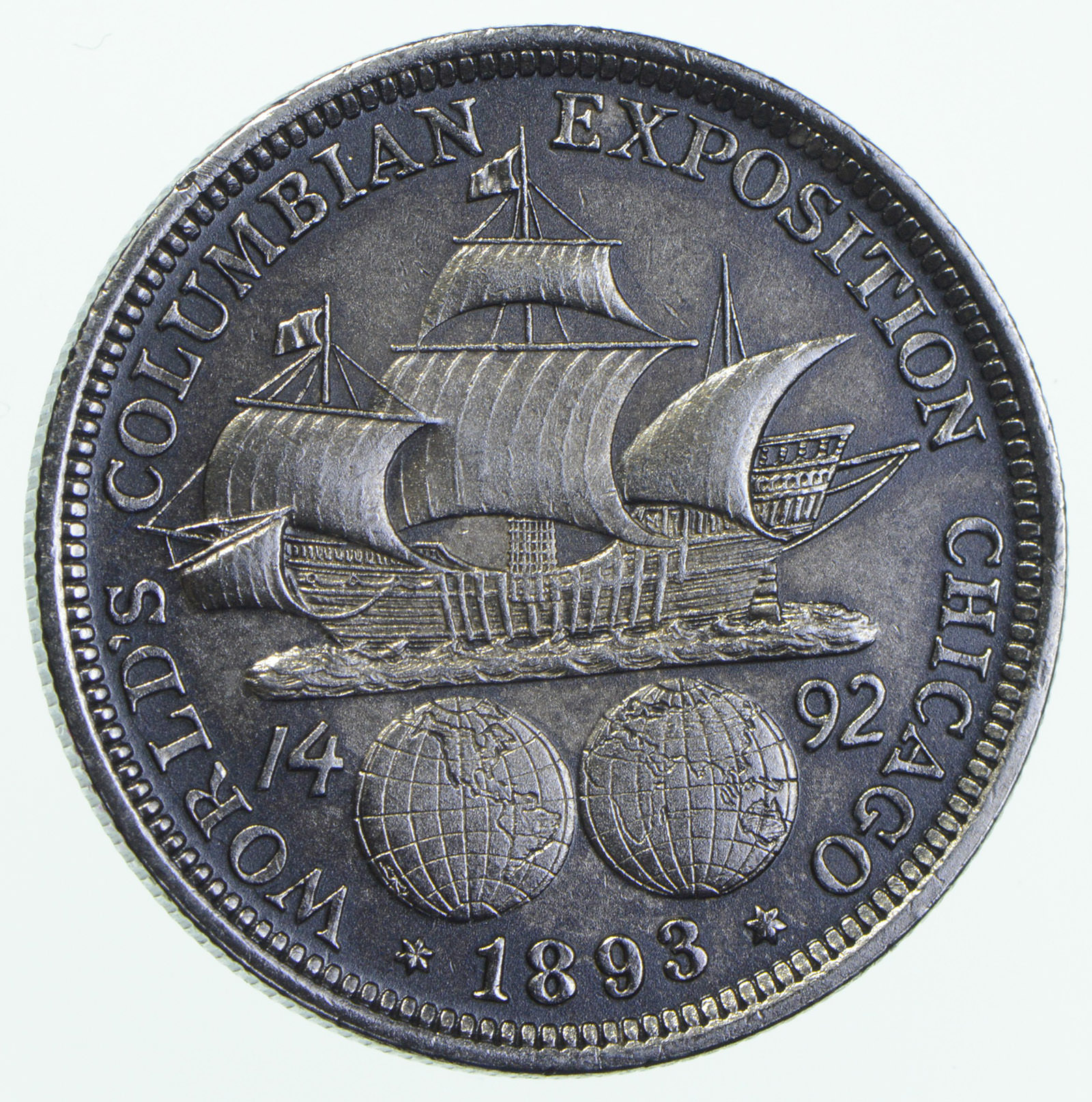TOUGH - 1893 Silver Columbian Exposition U.S. Commemorative Half Dollar ...