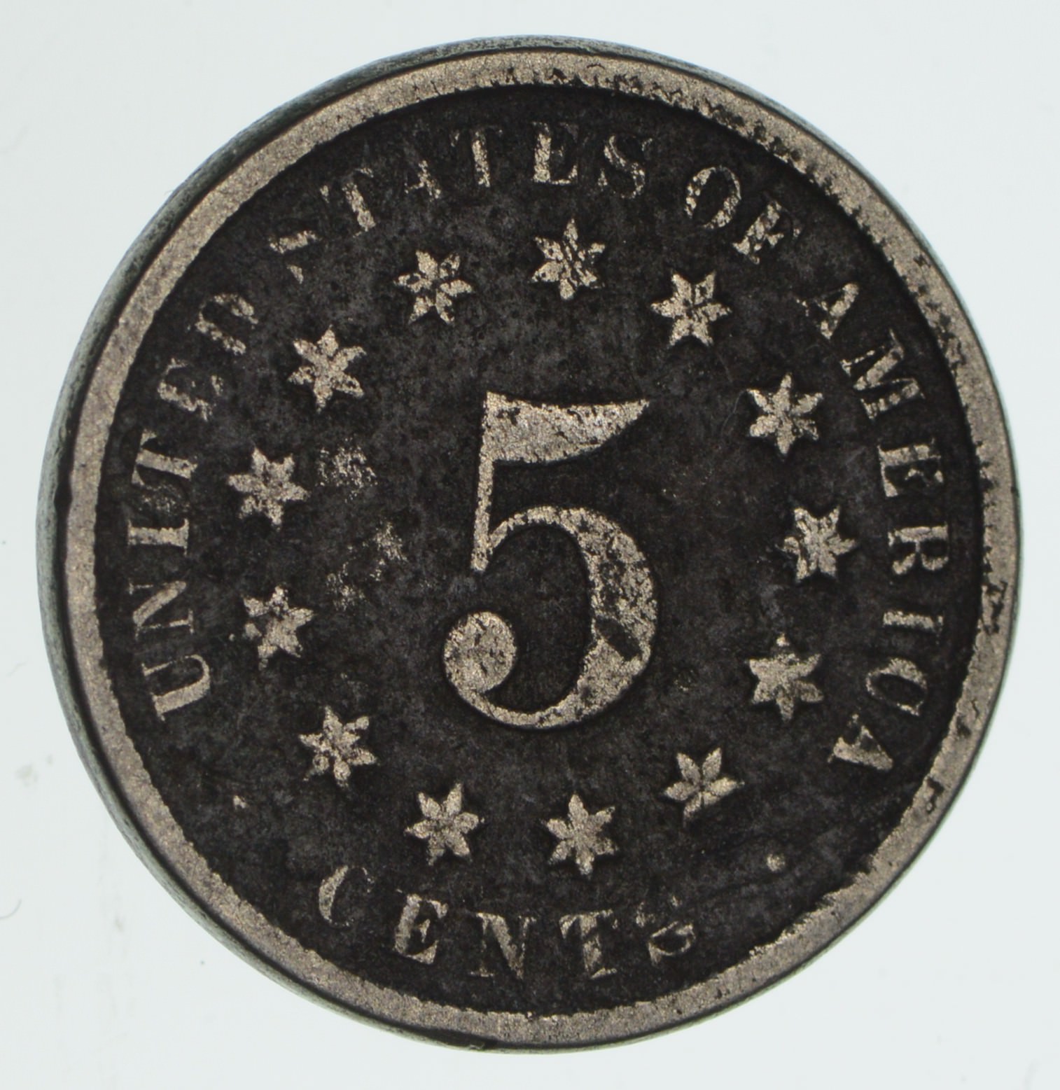 Tough - First US Nickel - 1875 - Shield Nickel - US Type Coin - Over ...