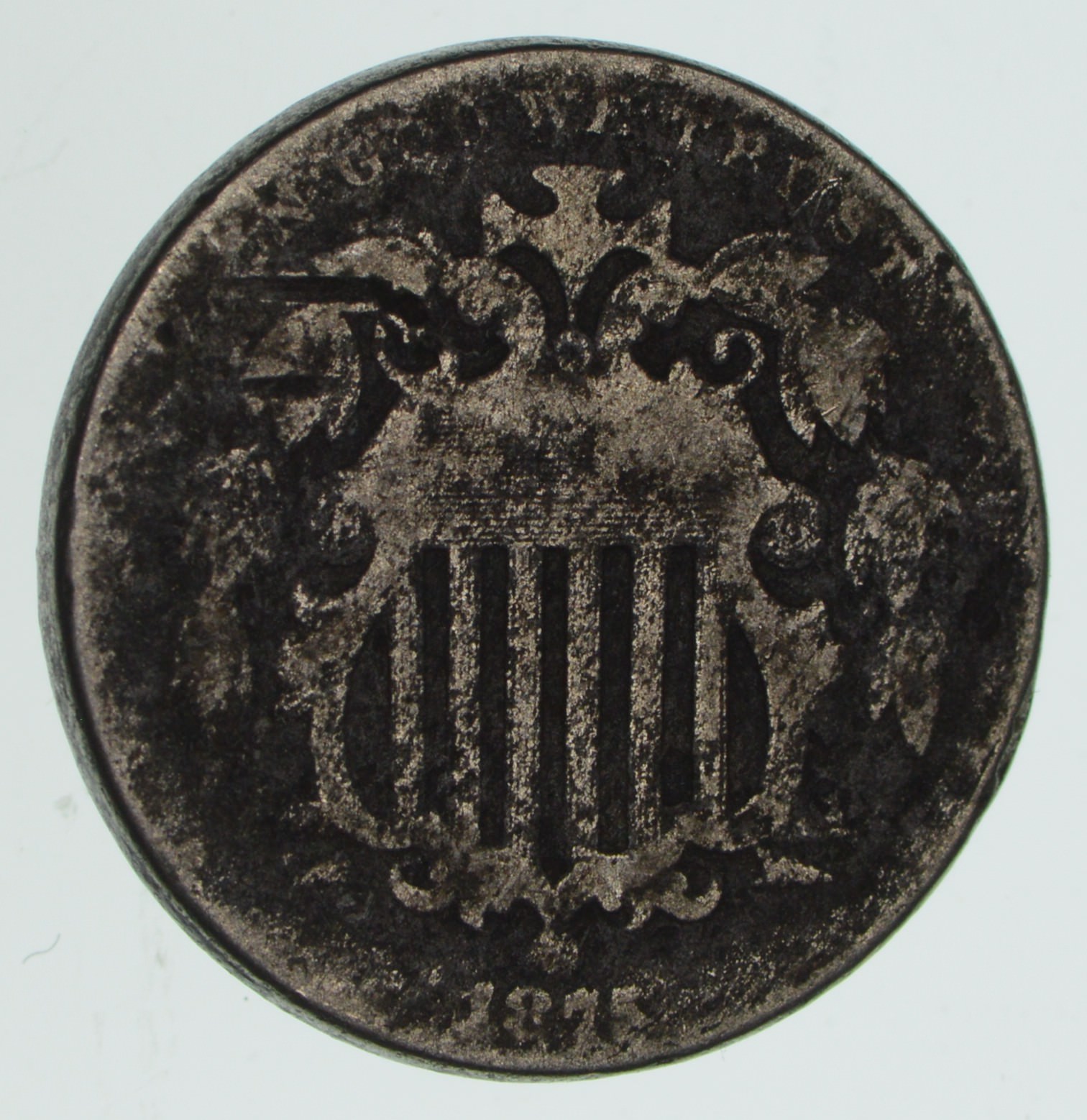Tough - First US Nickel - 1875 - Shield Nickel - US Type Coin - Over ...