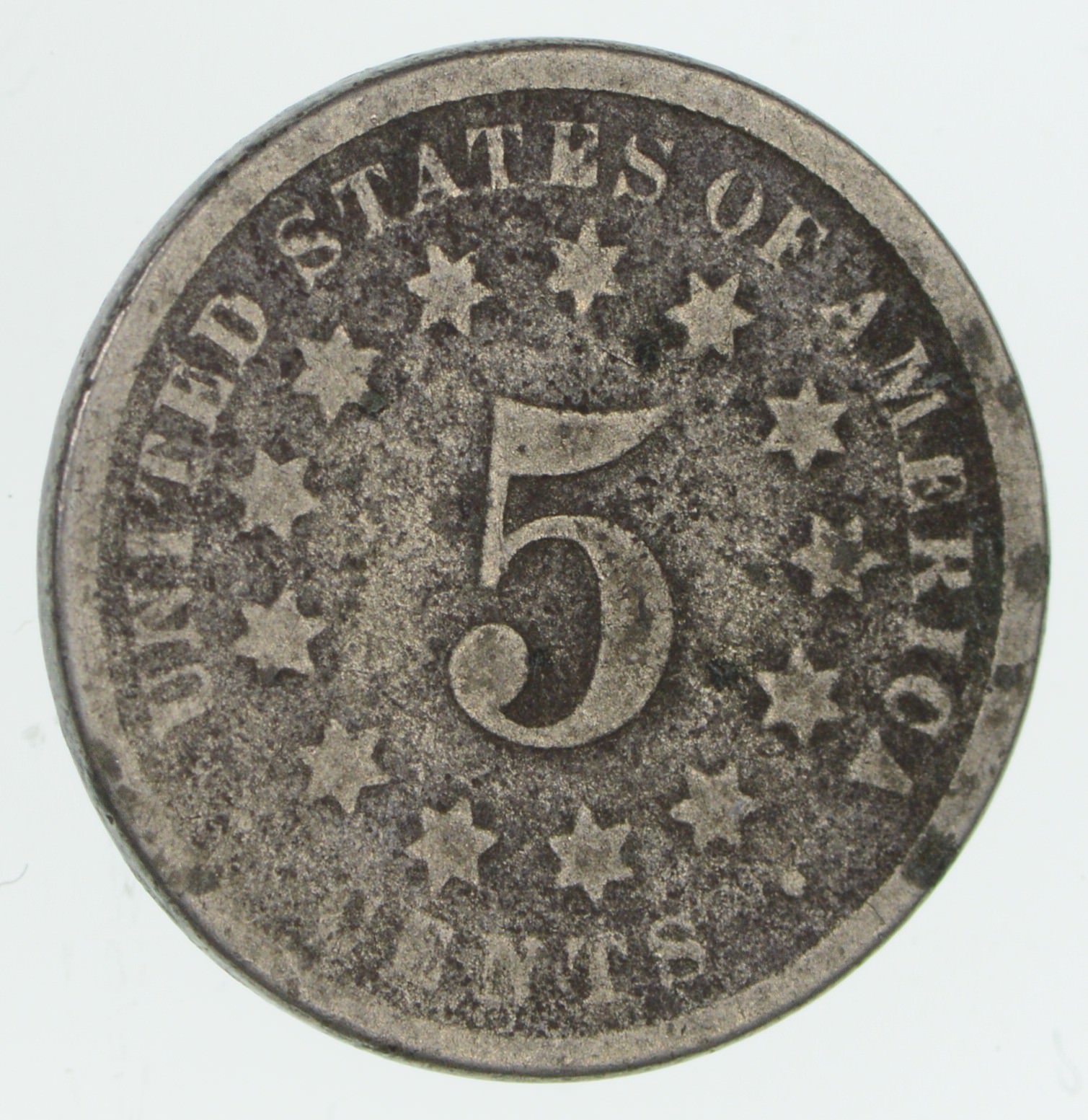 Tough - First US Nickel - 1875 - Shield Nickel - US Type Coin - Over ...