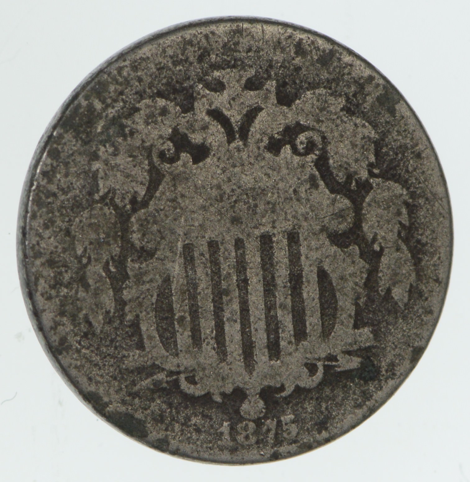Tough - First US Nickel - 1875 - Shield Nickel - US Type Coin - Over ...