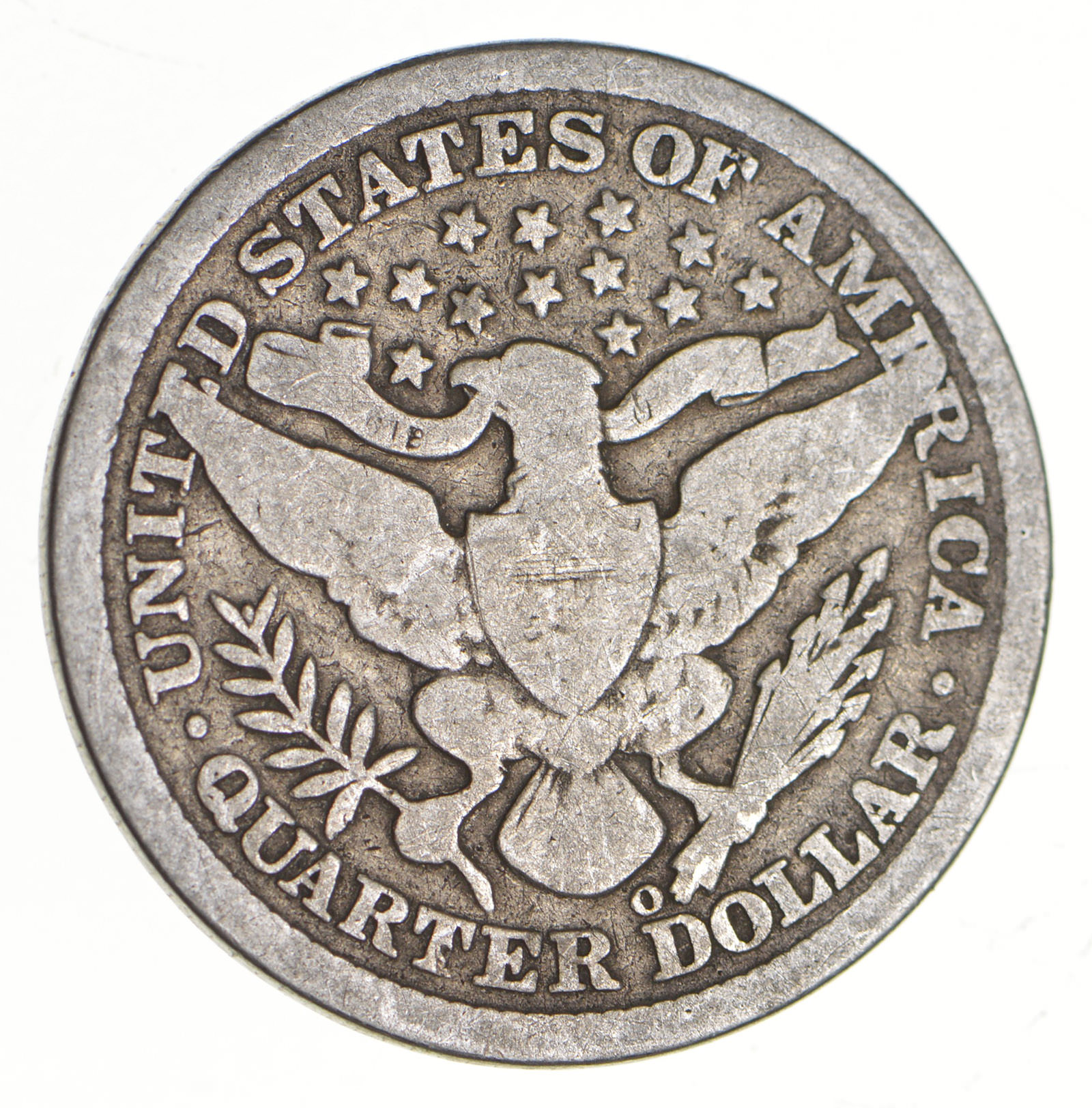Tough - US 1895-O Barber Silver Quarter - 90% Silver - Look it up ...