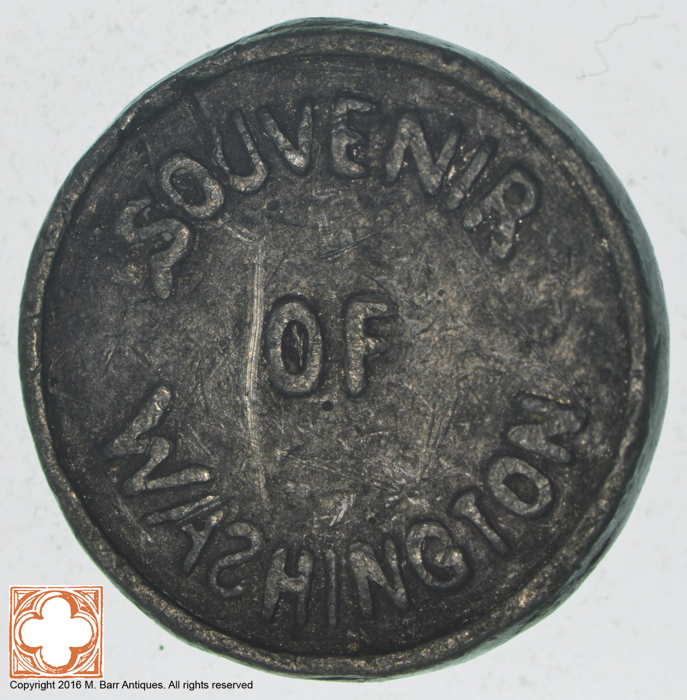 Treasury Building Souvenir Of Washington Token | Property Room