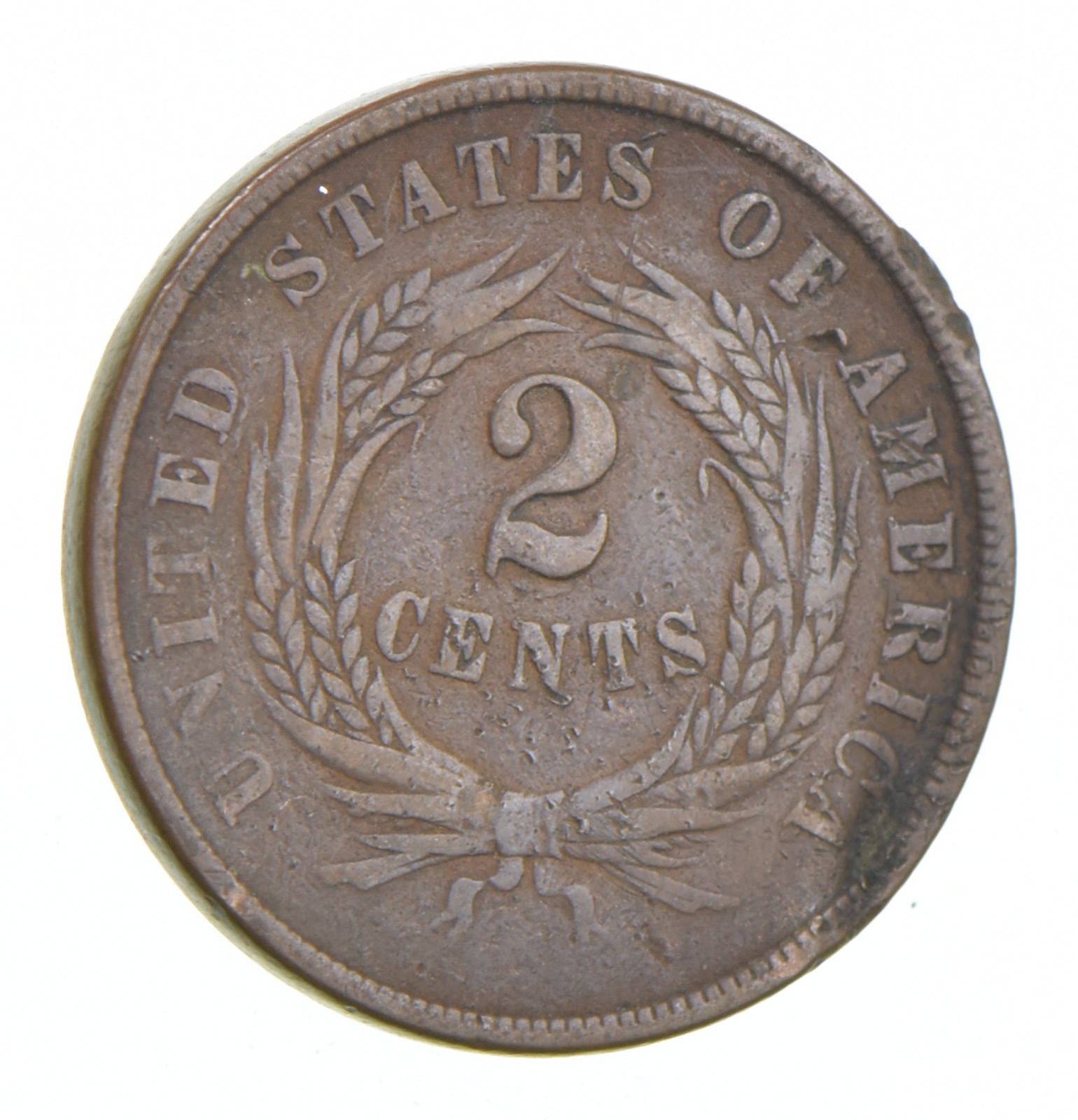 TWO CENT - 1864 US TWO 2 Cent Piece - First Coin with In God We Trust ...
