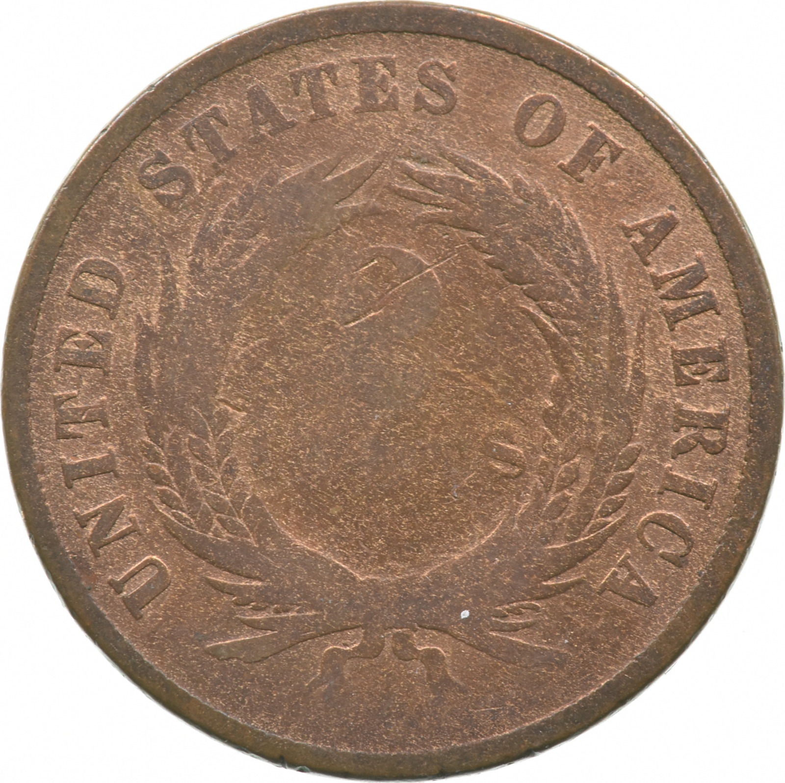 TWO CENT - 1865 US TWO 2 Cent Piece - First Coin with In God We Trust ...