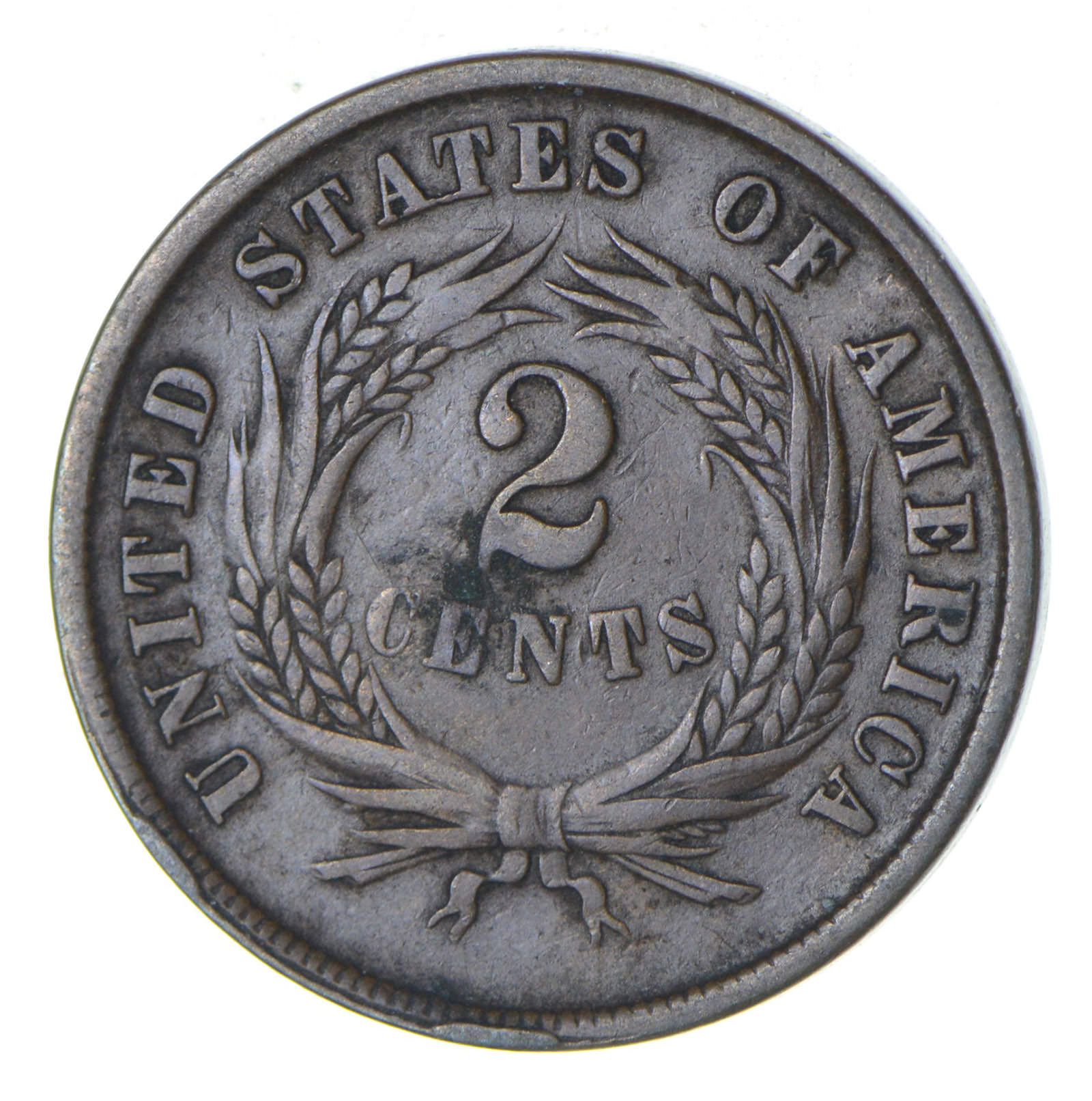TWO CENT - 1866 US TWO 2 Cent Piece - First Coin with In God We Trust ...