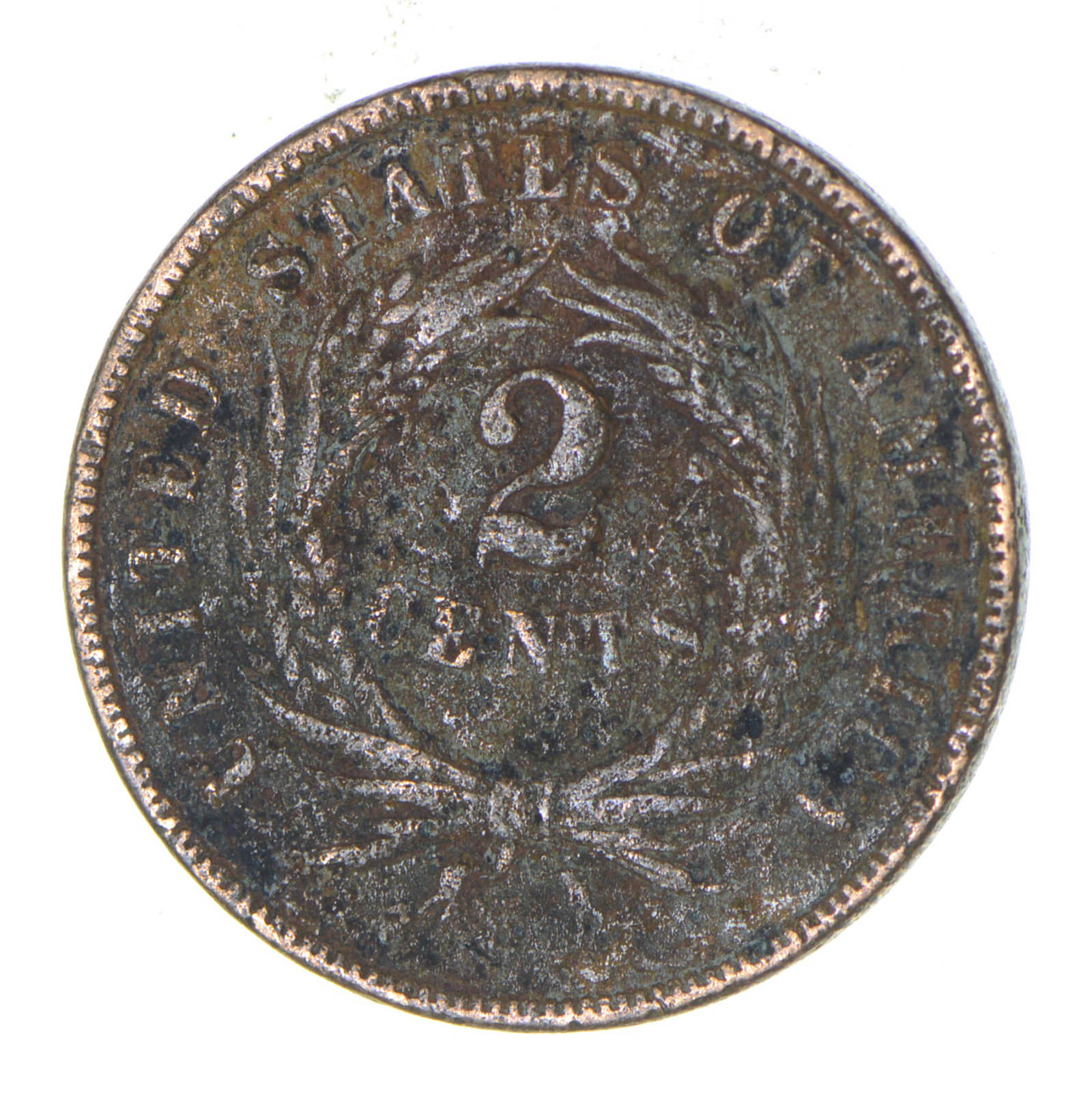 **TWO CENT** 1868 US TWO 2 Cent Piece - First Coin with In God We Trust ...