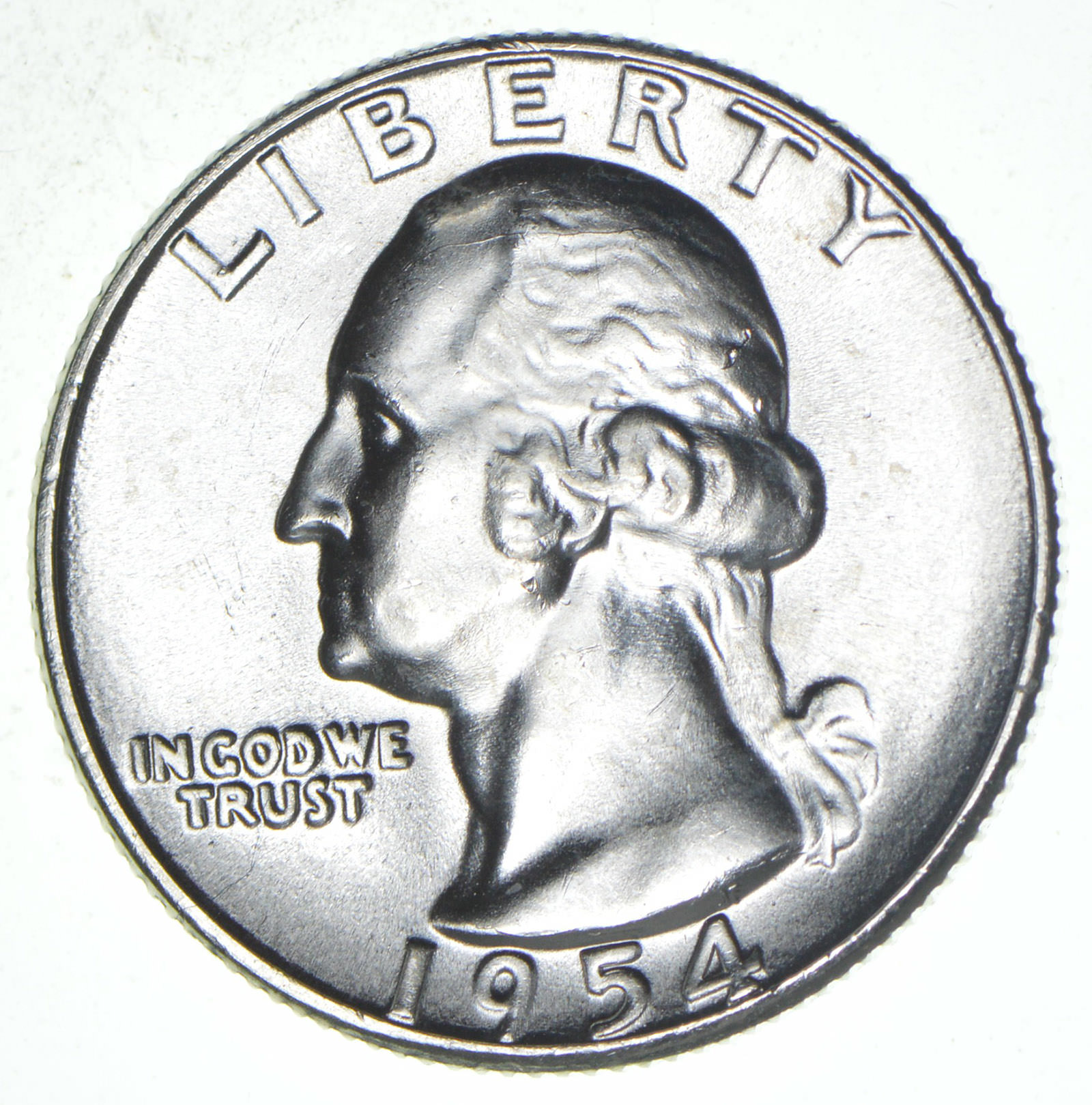 Unc 1954 Washington 90% Silver United States Quarter | Property Room
