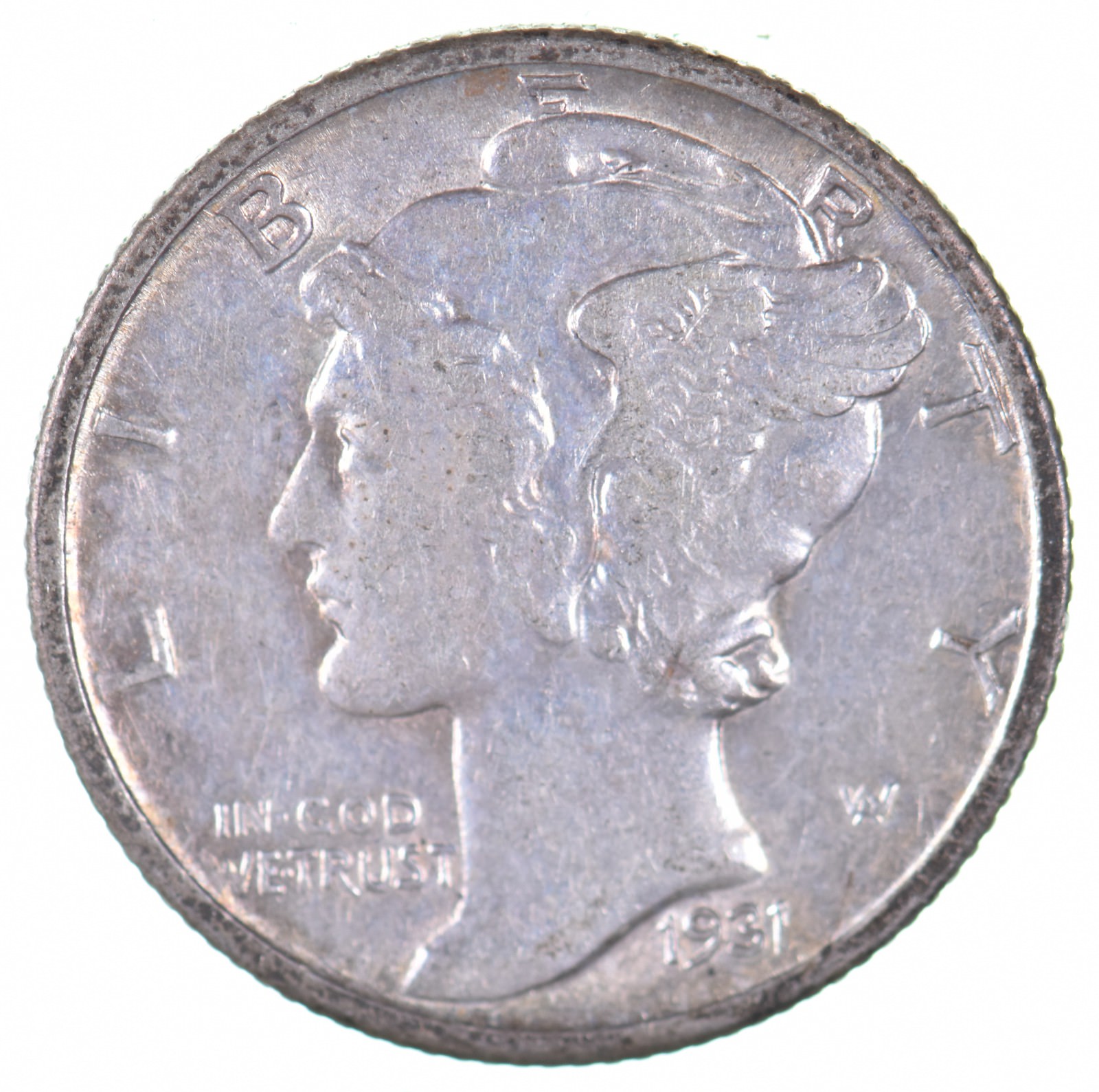 Unc BU MS 1931 US Mercury 90% Silver Dime Coin Collection Lot Set Break ...