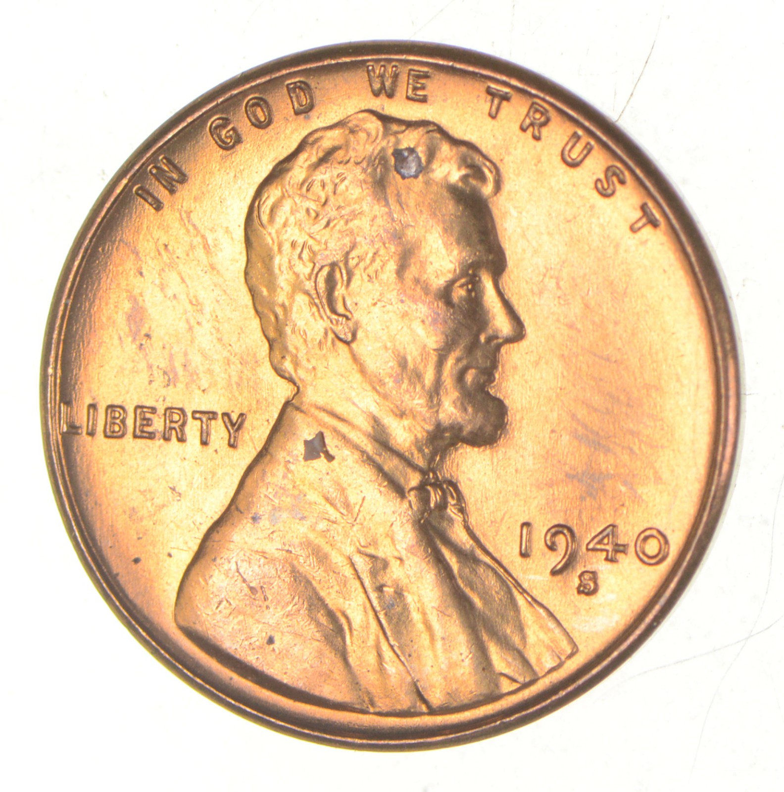 Unc BU MS 1940-S - US Lincoln Wheat Cent Coin Collection Lot Set Break ...